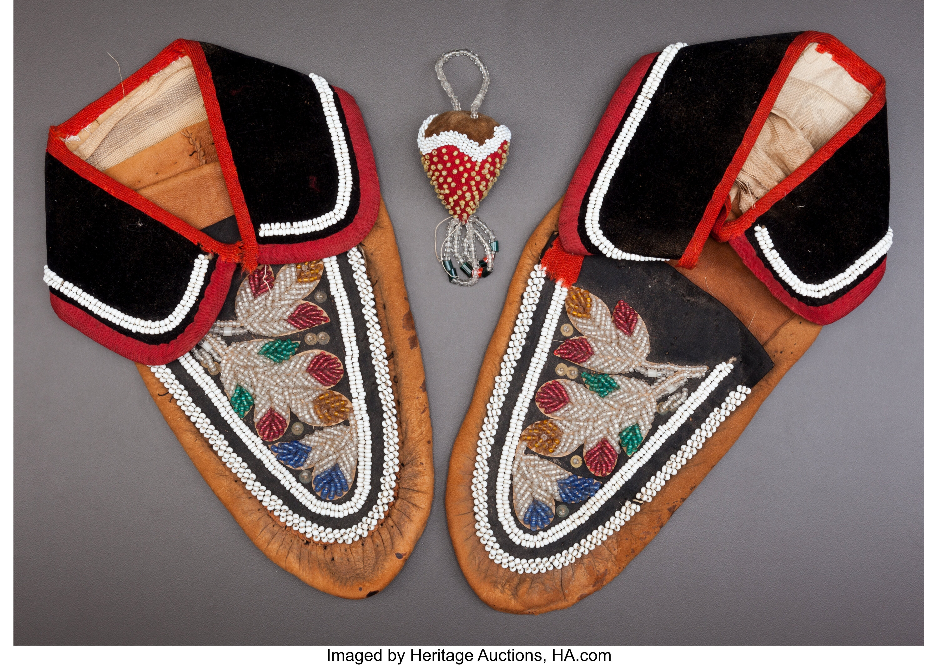 TWO IROQUOIS BEADED ITEMS... (Total: 3 ) Other | Lot #50551 | Heritage ...