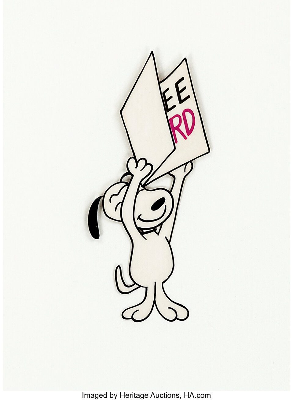 The Ford Show Snoopy and Linus Peanuts Production Cel Set-Up and | Lot ...