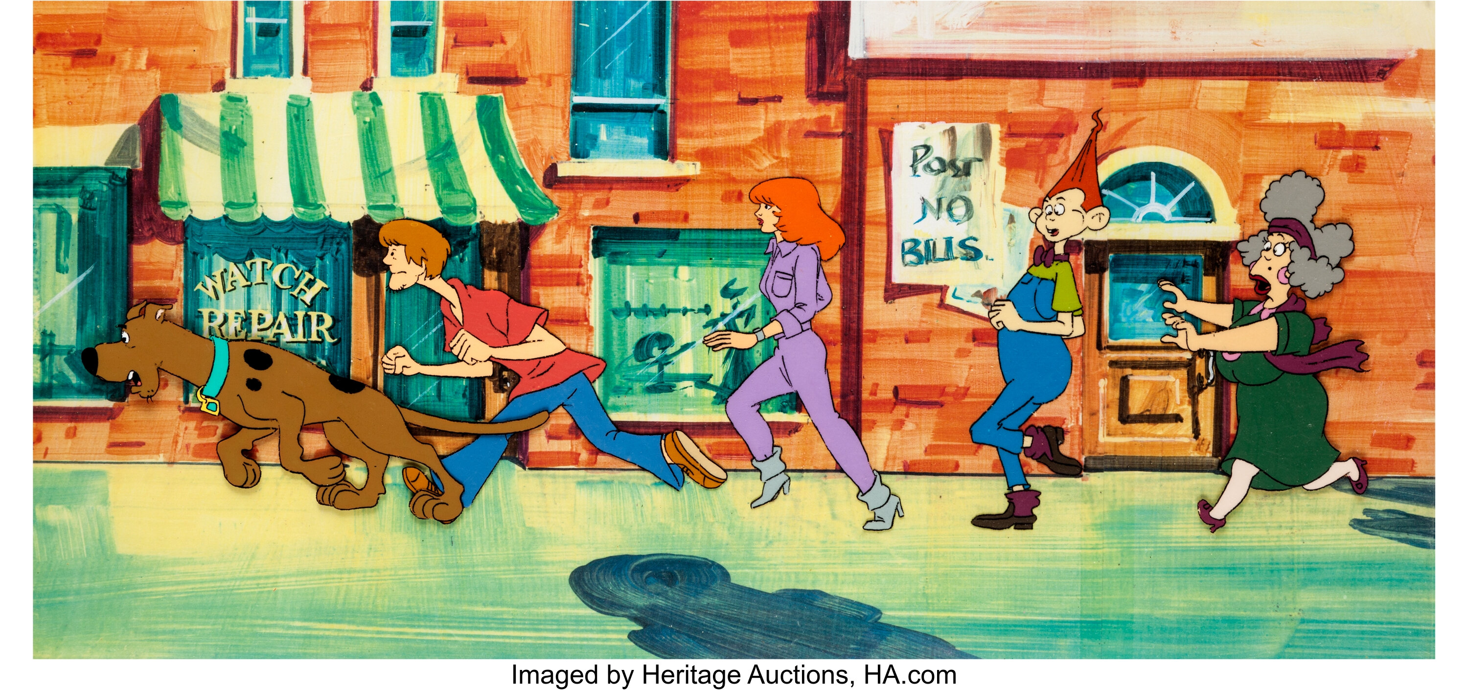 The Thirteen Ghosts of Scooby-Doo Pan Production Cel Set-Up | Lot ...