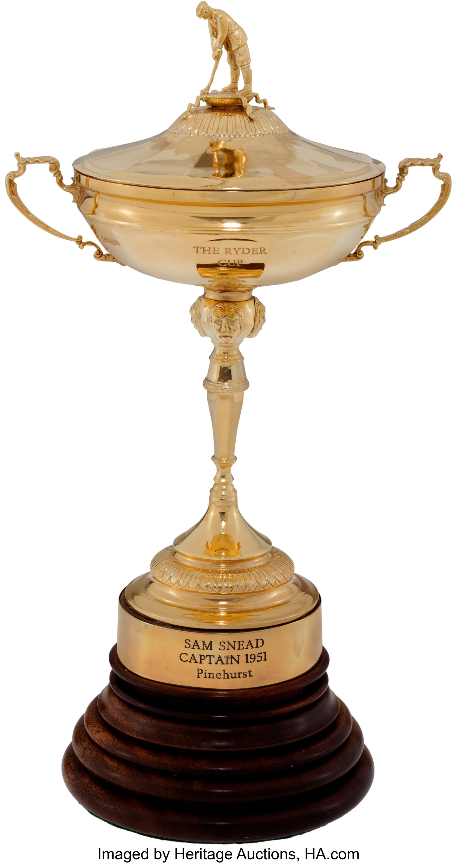 1951 Ryder Cup Captain's Trophy Presented to Sam Snead.... Golf | Lot ...