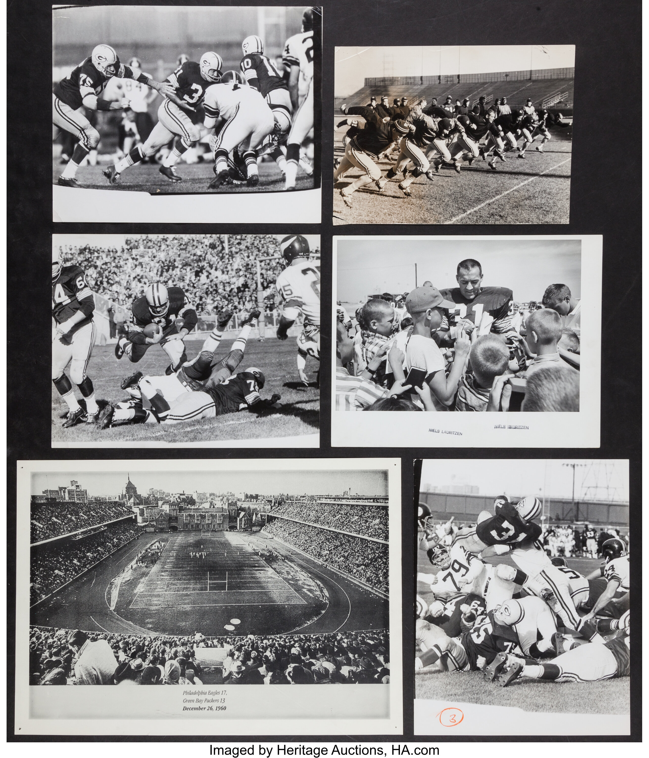 1960's Green Bay Packers Original Oversized Photographs Lot of | Lot ...