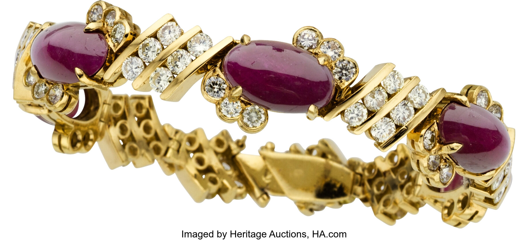 Ruby, Colored Diamond, Gold Bracelet. ... Estate Jewelry Bracelets ...