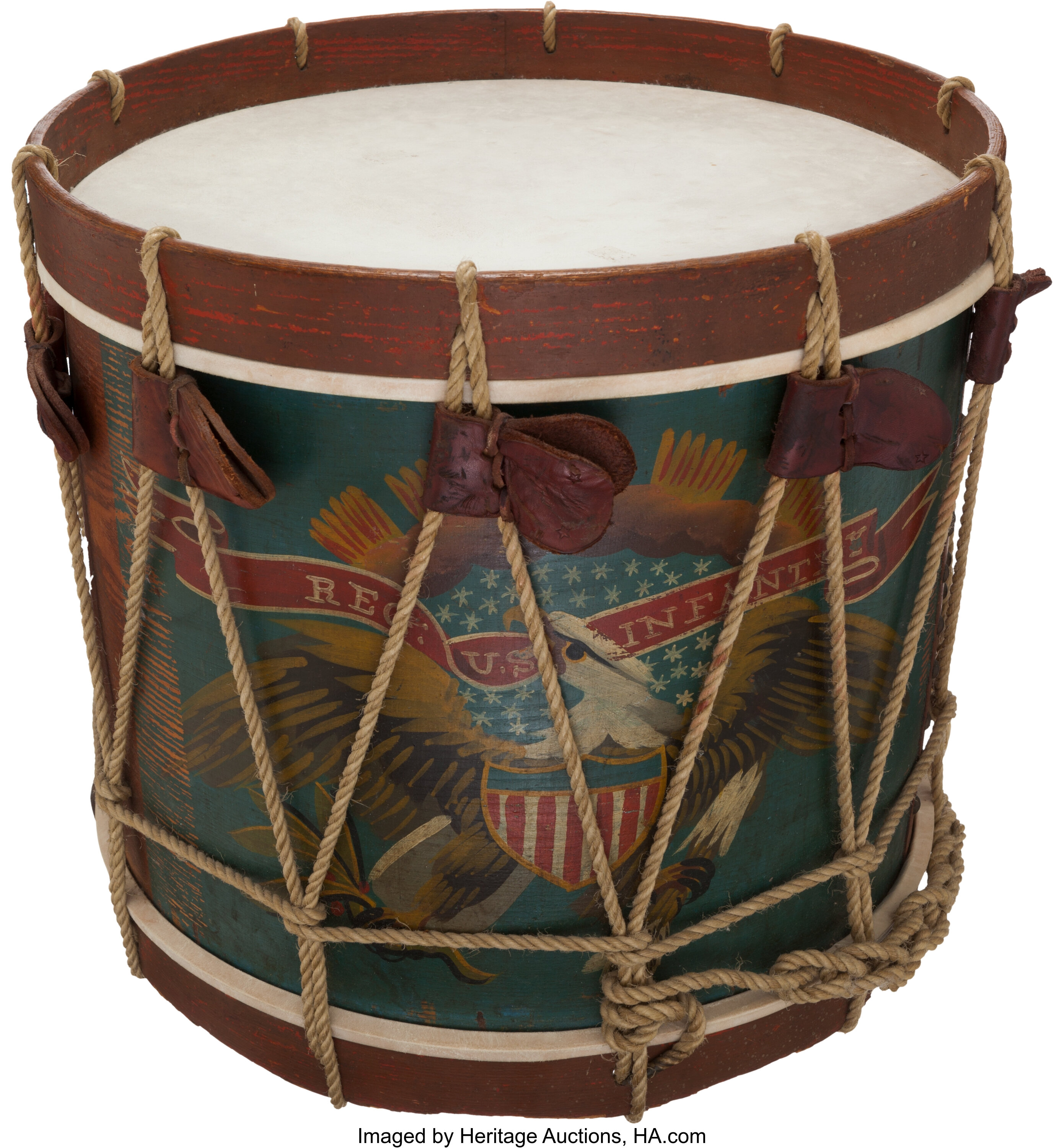 Civil War U.S. Regulation Eagle Snare Drum ... Military & Patriotic ...