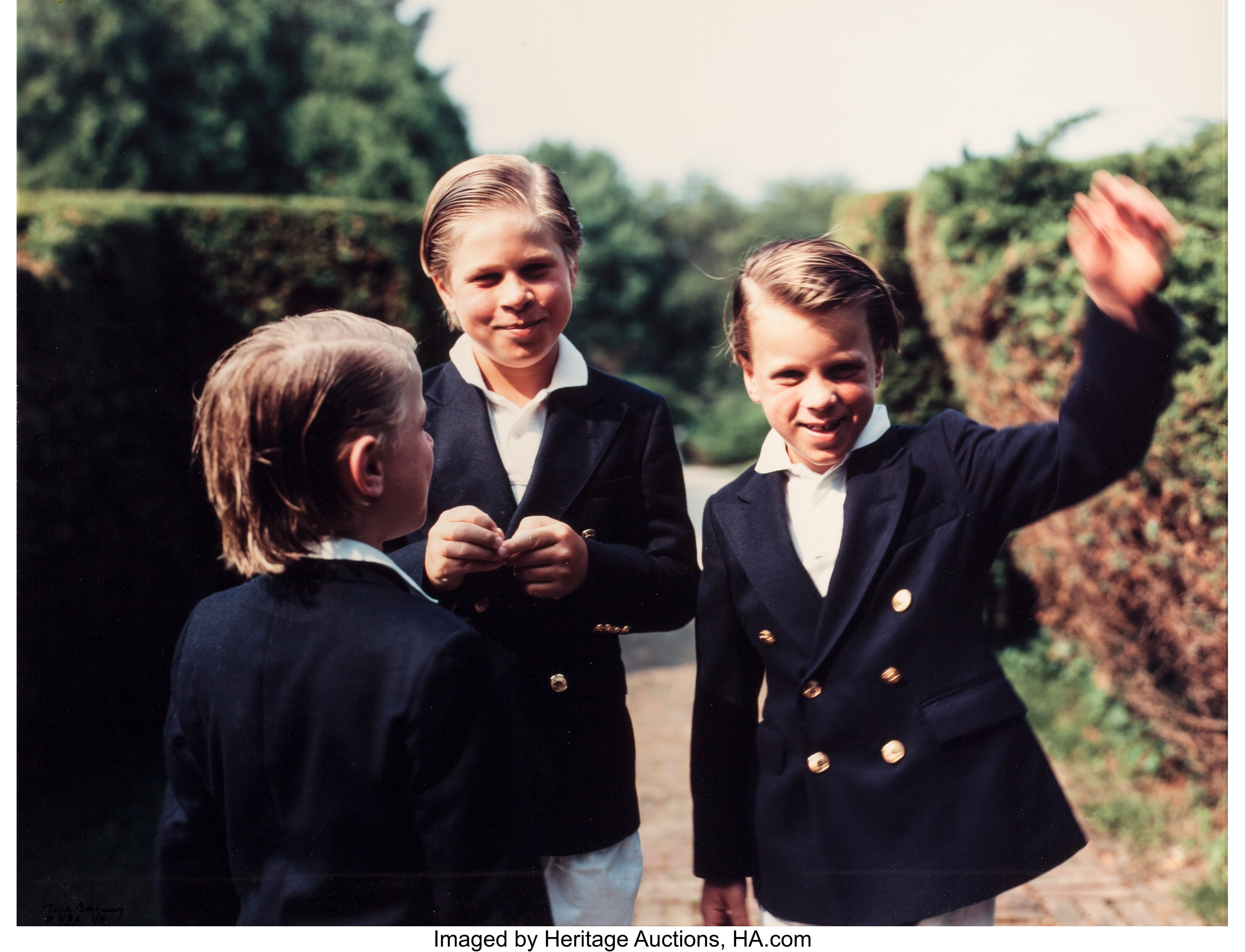 TINA BARNEY (American, b. 1945). The Boys, 1990. Chromogenic. | Lot ...