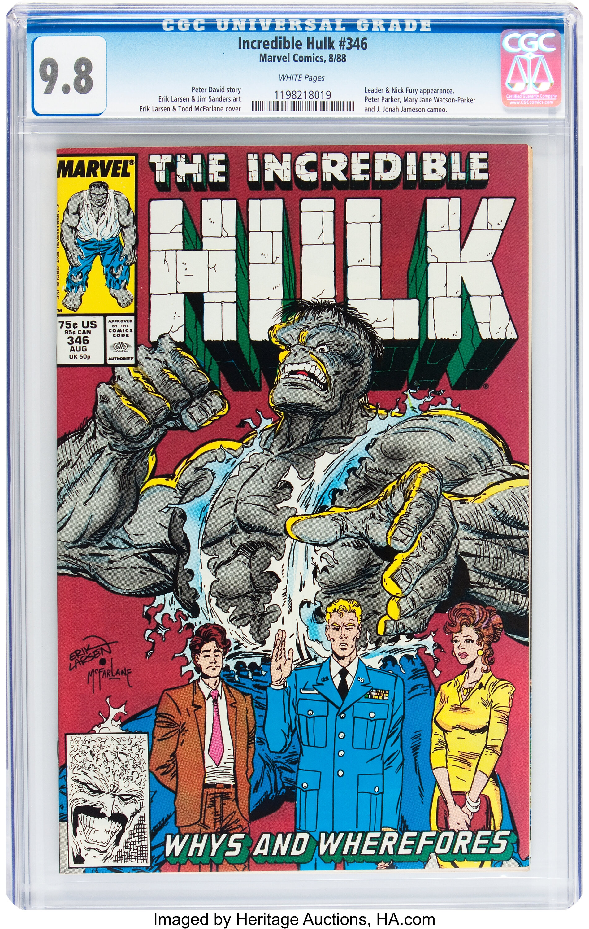 The Incredible Hulk #346 (Marvel, 1988) CGC NM/MT 9.8 White | Lot ...