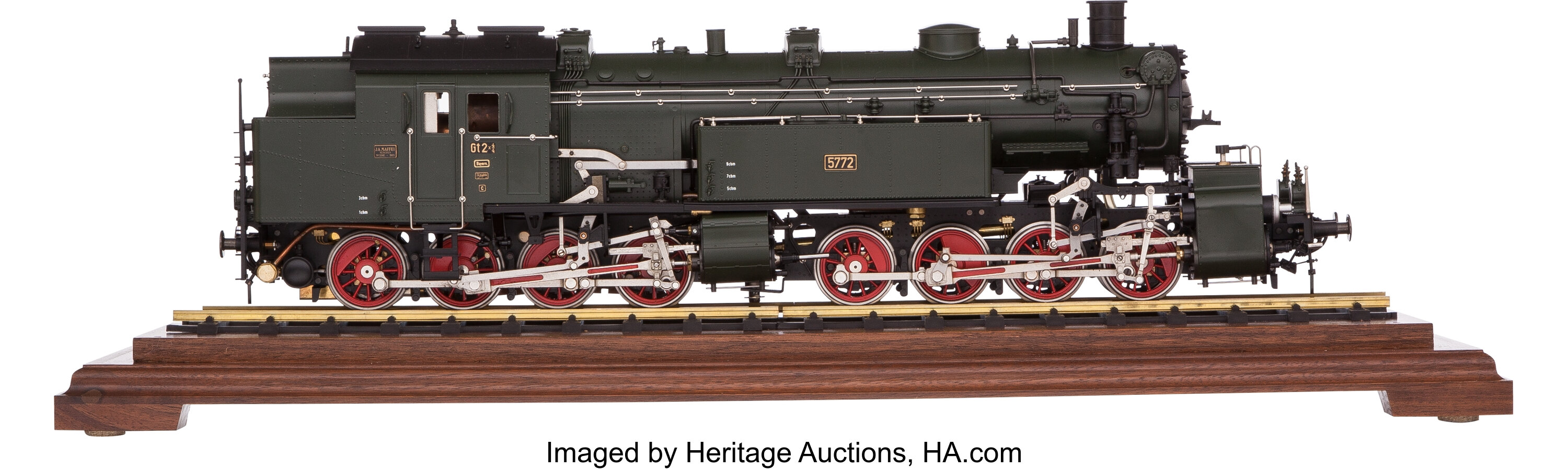 ASTER LIVE STEAM MODEL BR 96 BAVARIAN TANK LOCOMOTIVE. 5-3/4 x 22 x ...