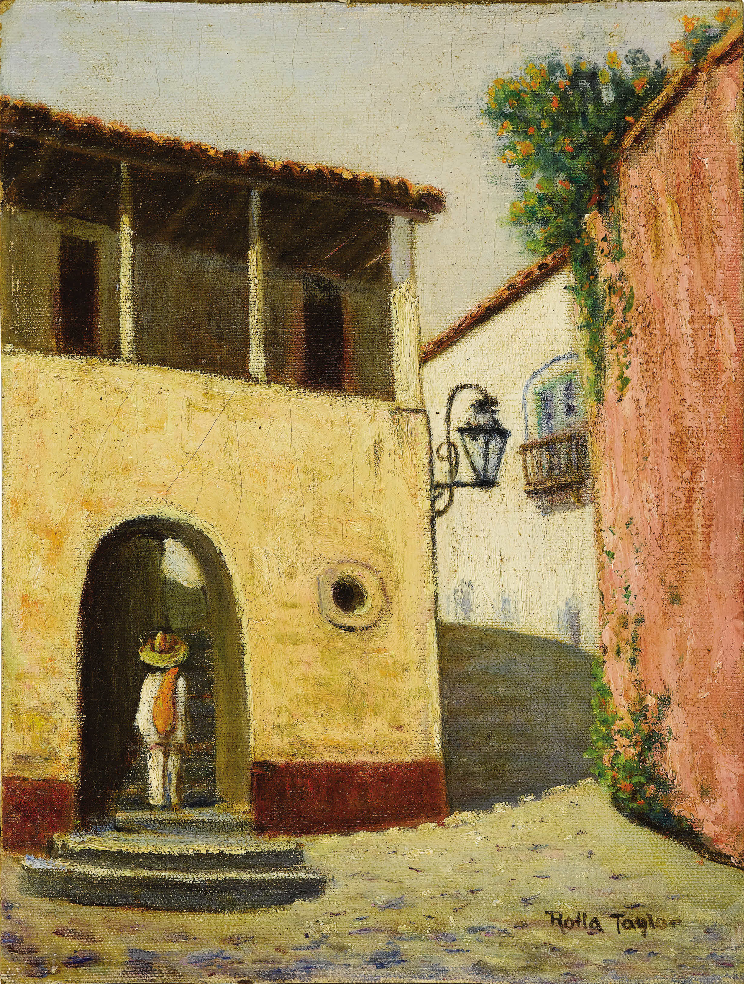 ROLLA TAYLOR (1871-1970). Untitled. Oil on canvasboard. 12in. x 9in ...