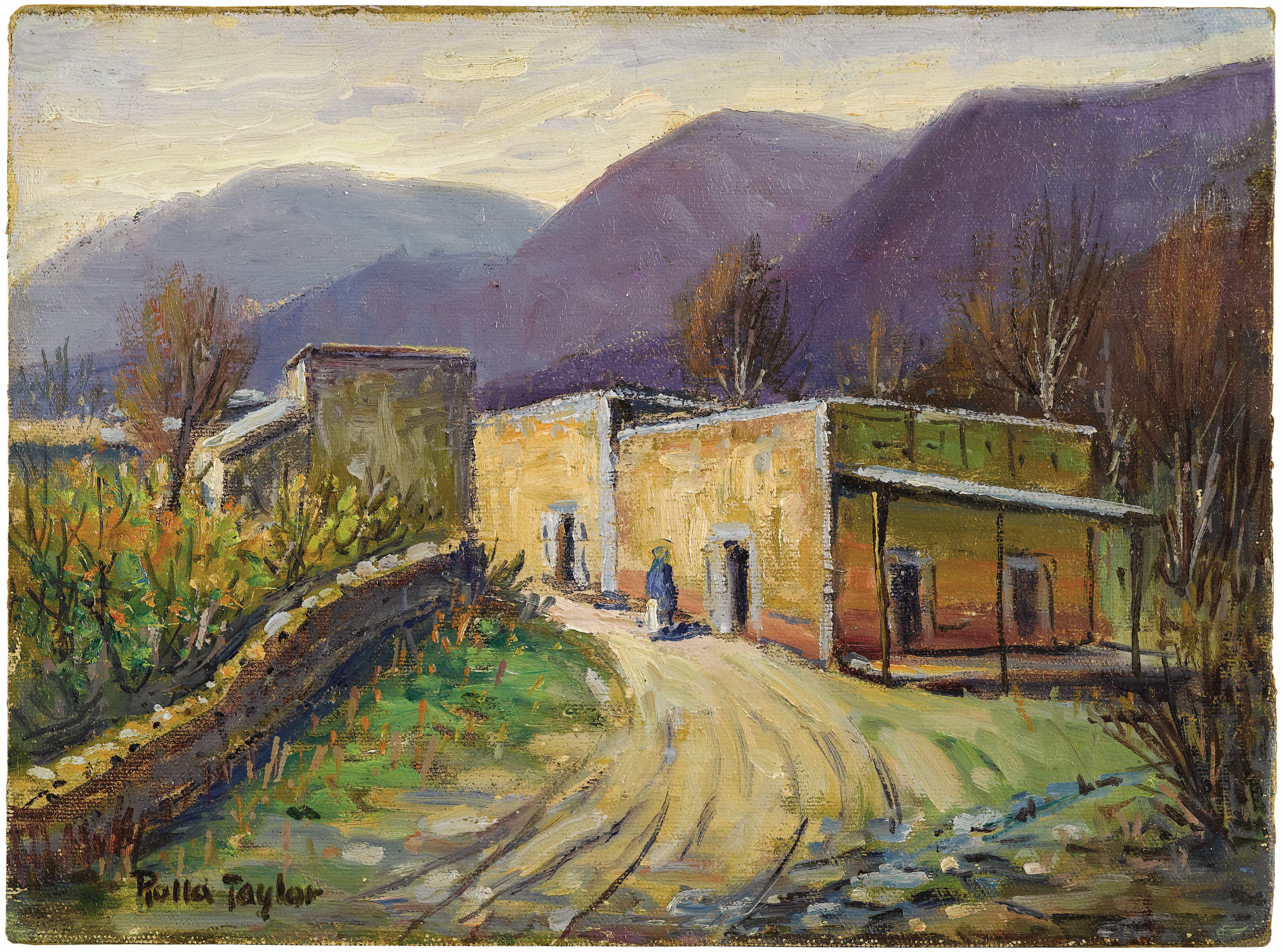 ROLLA TAYLOR (1871-1970). La Villa Santiago, Mexico, 1920's - 1930's ...