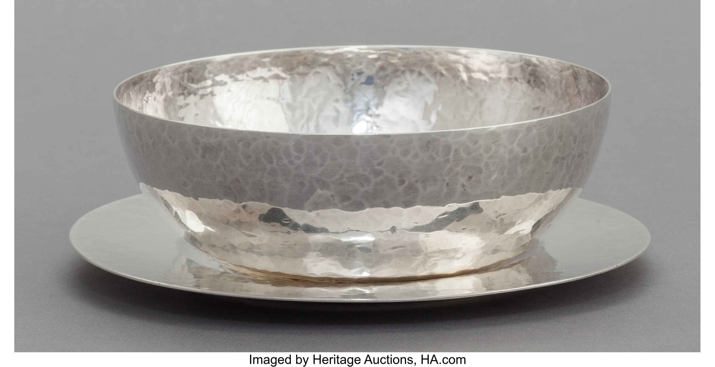 A FRANKLIN PORTER SILVER BOWL AND UNDERPLATE. Franklin Porter, | Lot ...