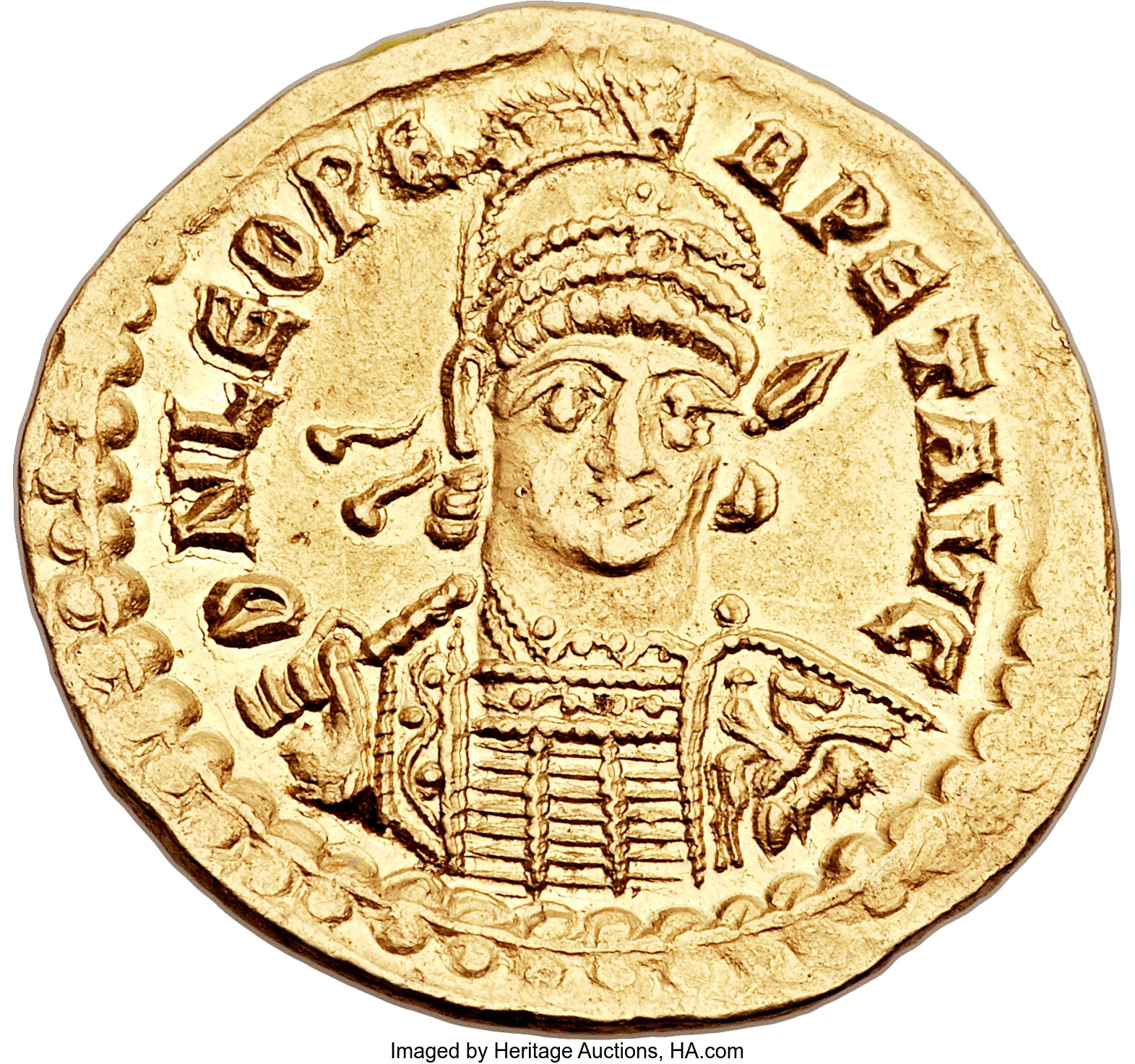 Ancients: Leo I the Great, Eastern Roman Emperor (AD 457-474). AV | Lot ...