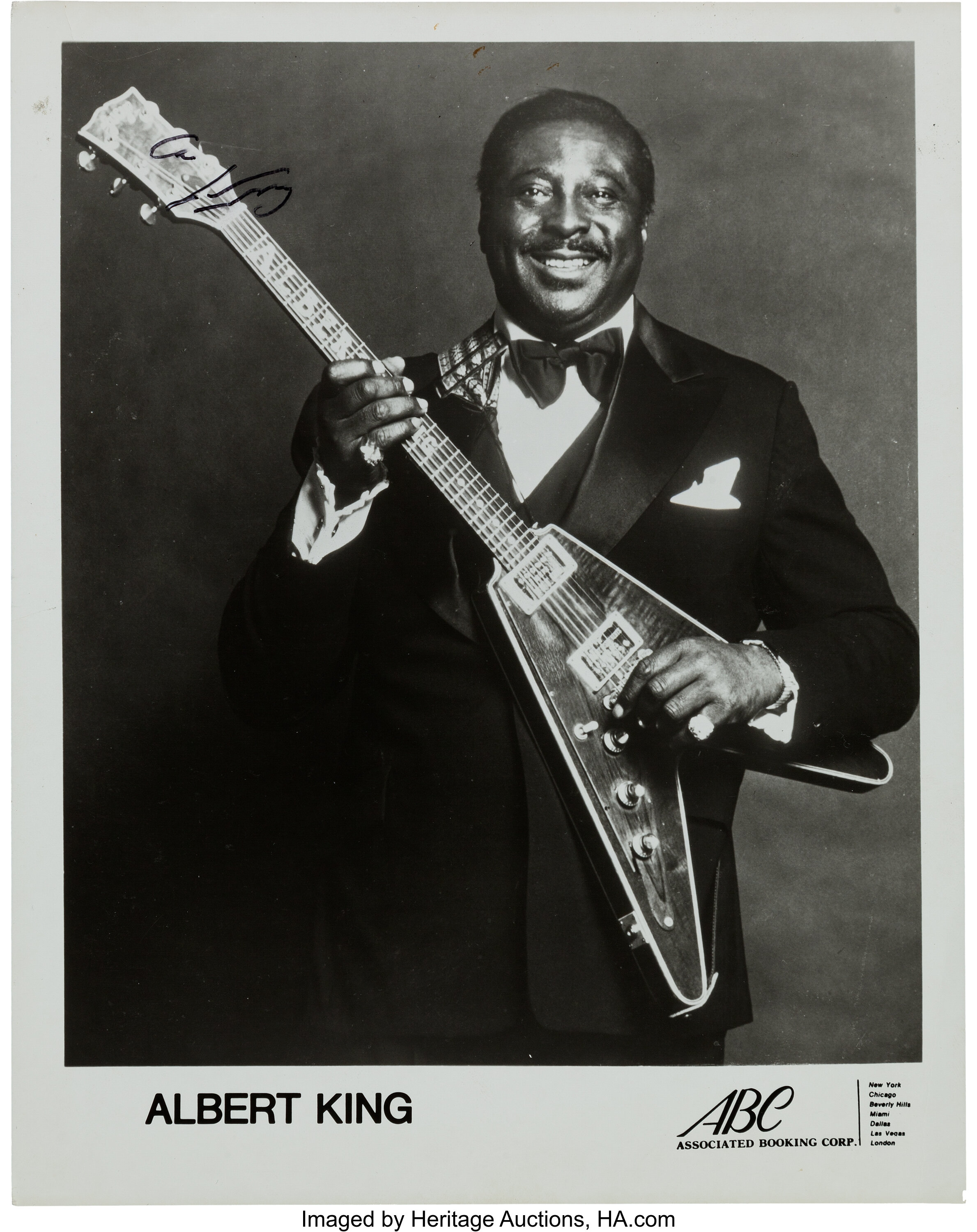 Albert King Signed Promo Photo. ... Music Memorabilia Autographs | Lot ...