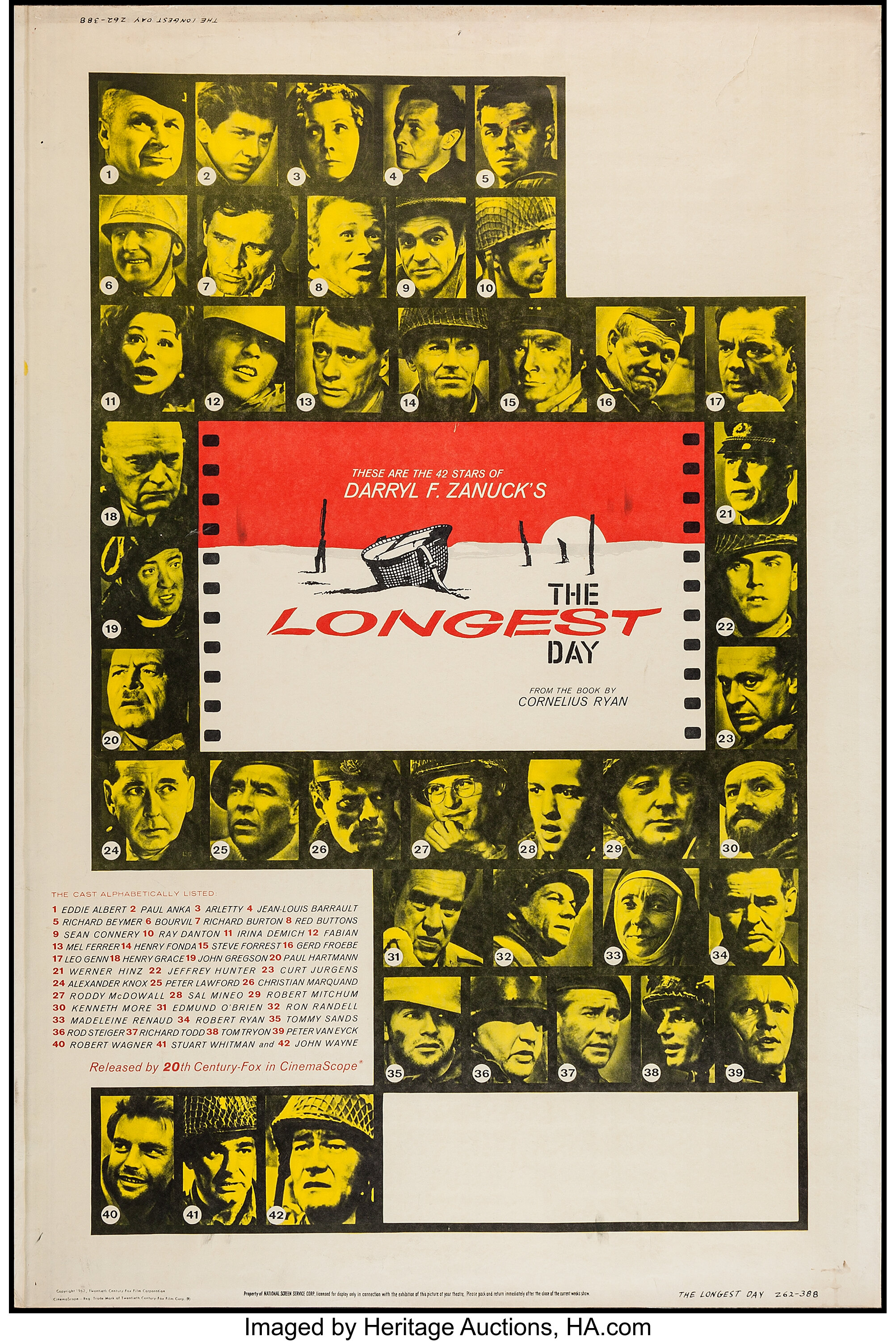 The Longest Day & Other Lot (20th Century Fox, 1962). Posters (2) | Lot ...