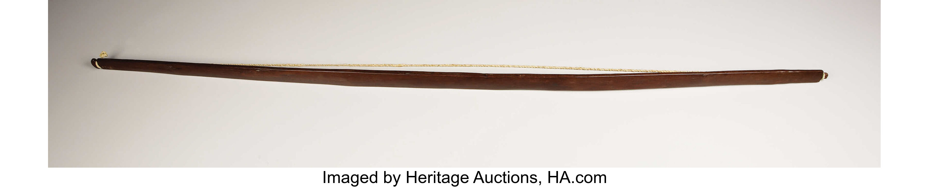 A FINE CHOCTAW WOOD BOW. . c. 1875. ... Paintings | Lot #77059 ...