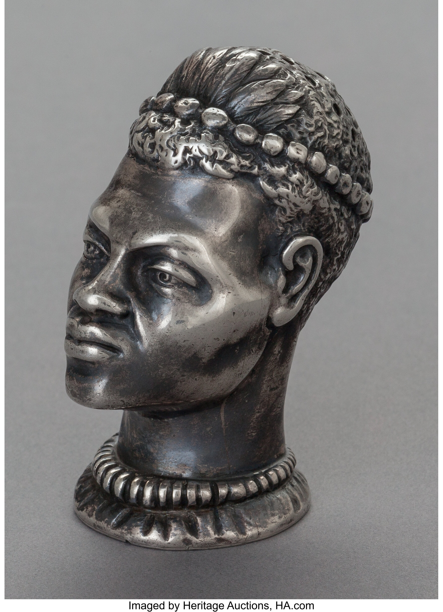 A GEORGE W. SHIEBLER SILVER FIGURAL SHAKER. George W. Shiebler & | Lot ...