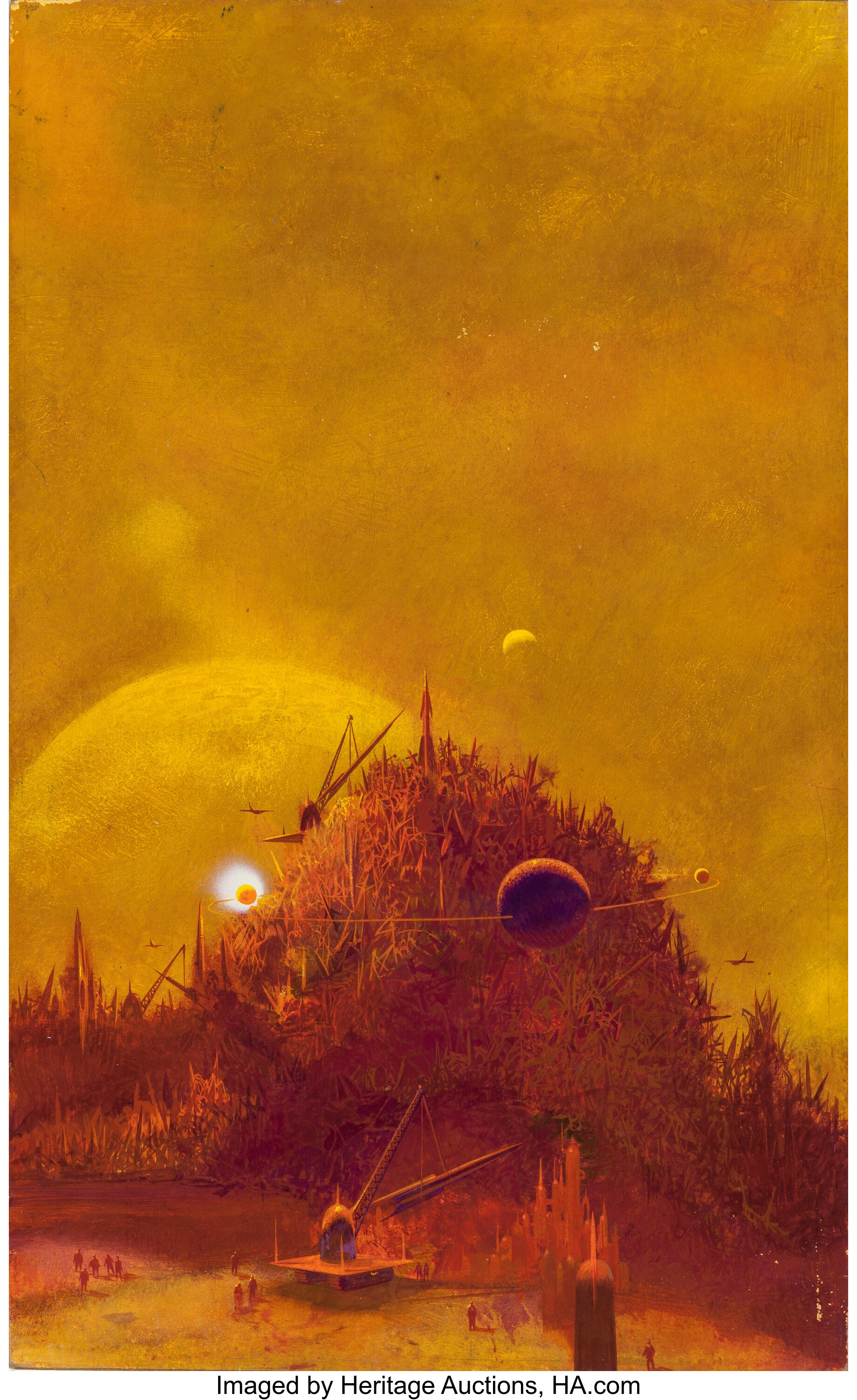 PAUL LEHR (American, 1930-1998). Towering Hill of Junked | Lot #78128 ...