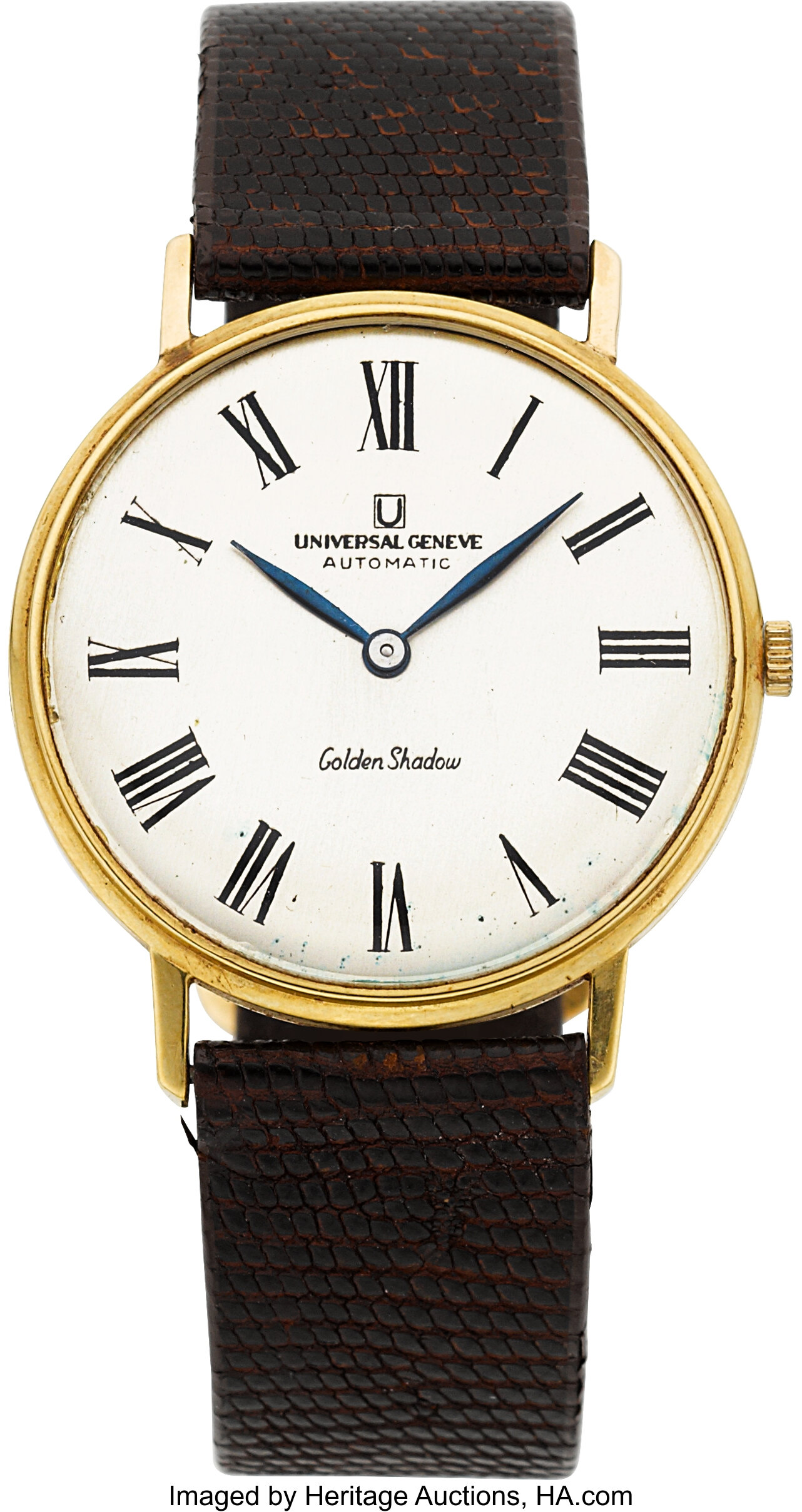 Universal Geneve 18k Golden Shadow Automatic. ... Timepieces | Lot ...