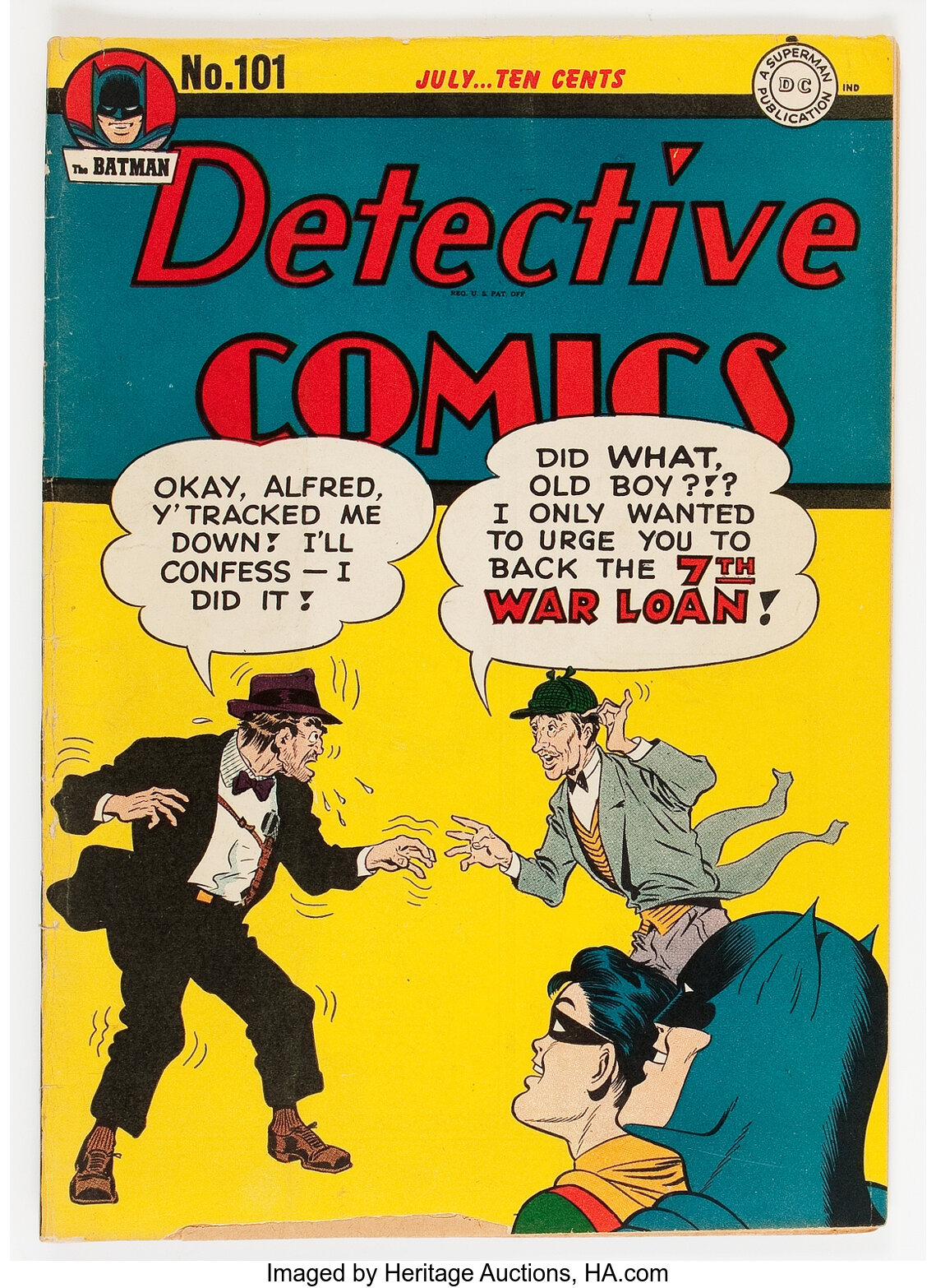 Detective Comics #101 (DC, 1945) Condition: GD/VG.... Golden Age | Lot ...