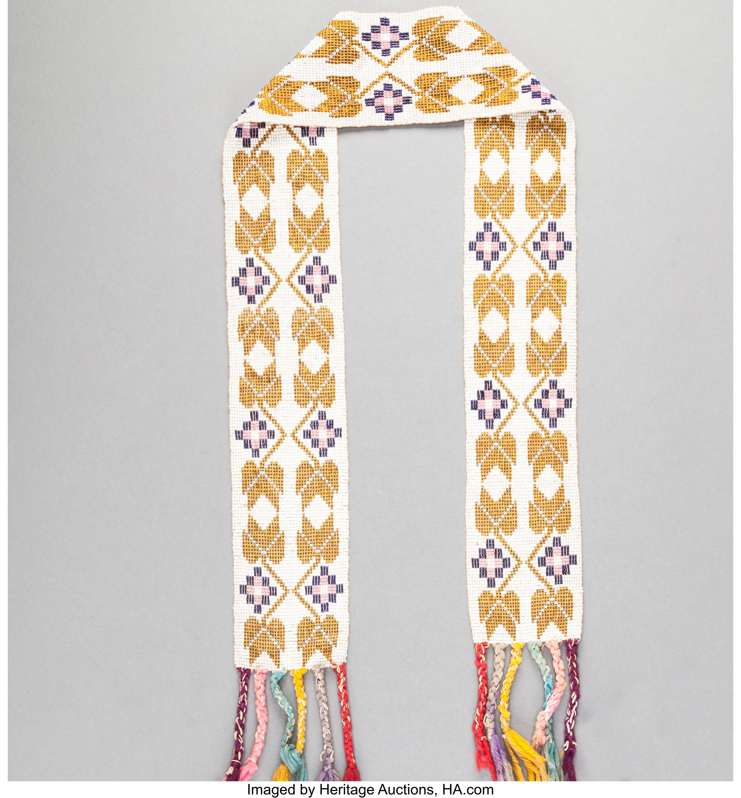 A GREAT LAKES LOOM-BEADED SASH... Other | Lot #54468 | Heritage Auctions