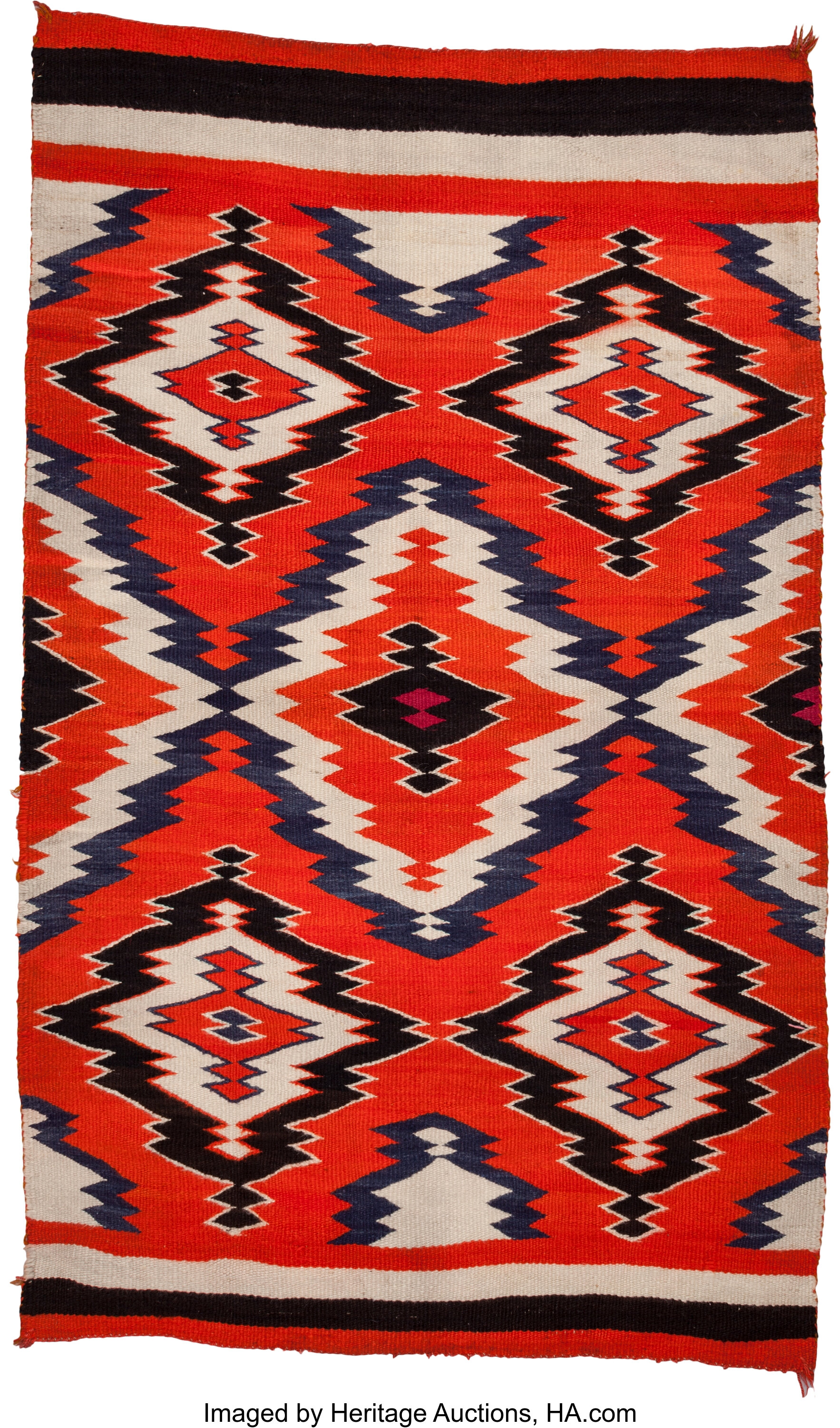 A NAVAJO TRANSITIONAL WEAVING. c. 1890... Paintings | Lot #54087 ...