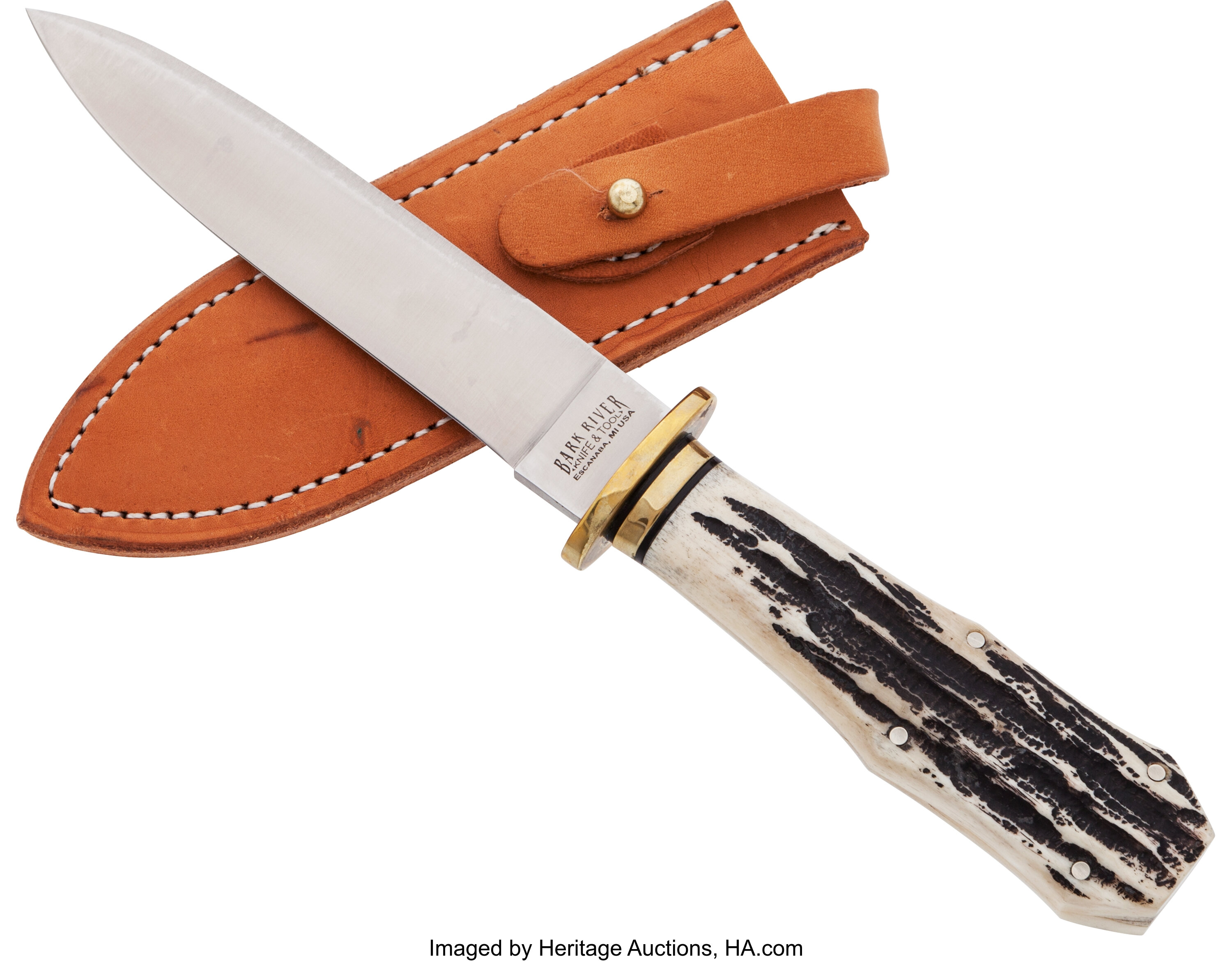 Bark River San Francisco Bowie Knife.... Edged Weapons Knives | Lot ...