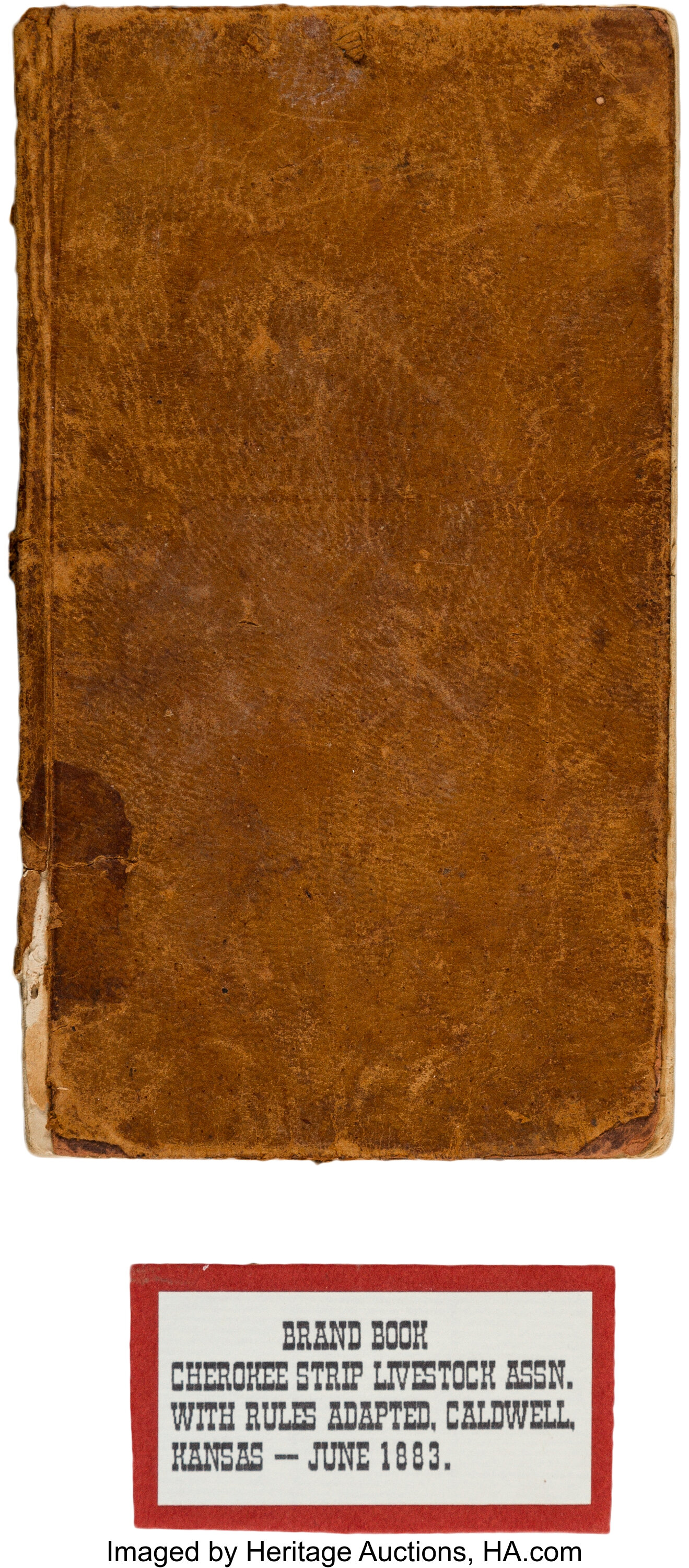 Very Rare 1883 Kansas Brand Book of the Cherokee Strip Livestock | Lot ...