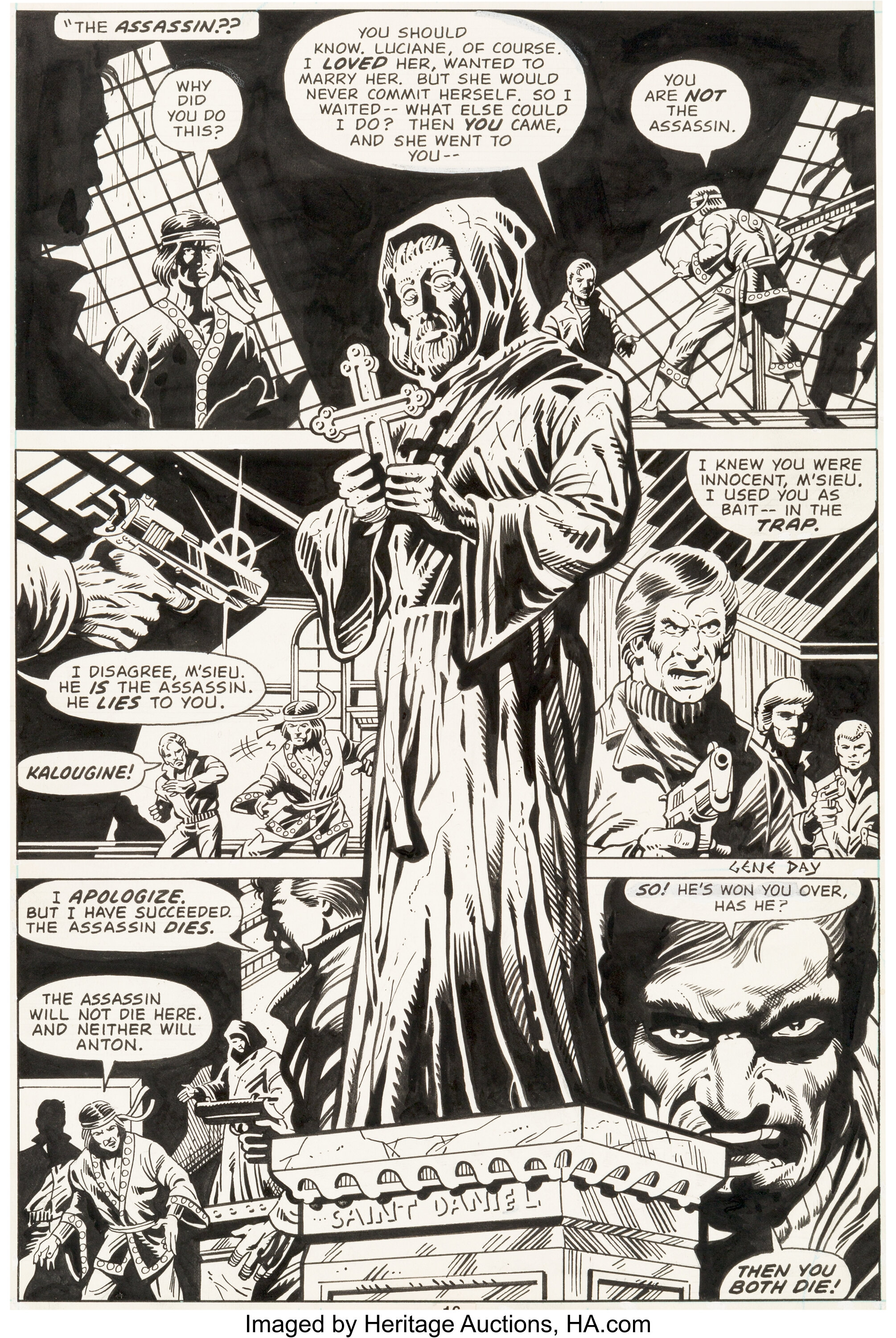Gene Day Master of Kung Fu #102 Page 16 Original Art (Marvel, | Lot ...