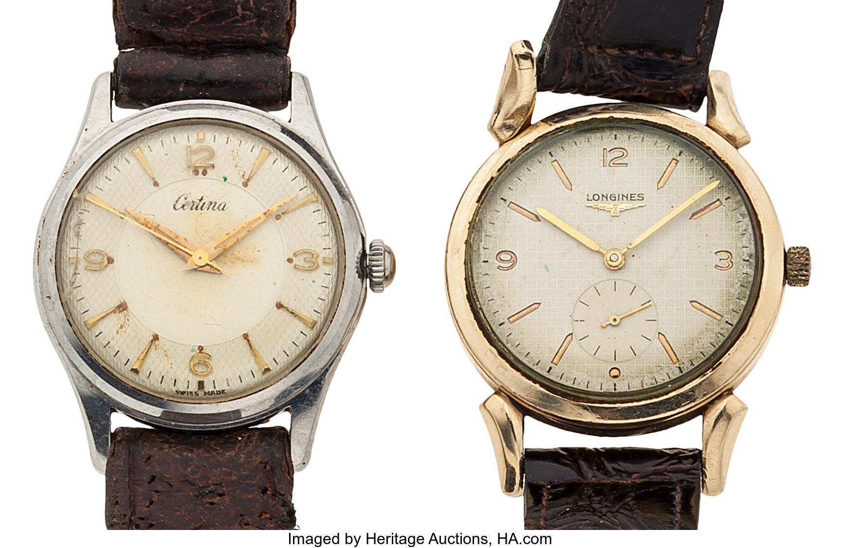 Longines & Certina Manual Wind Wristwatches Runners. ... (Total: 2 ...