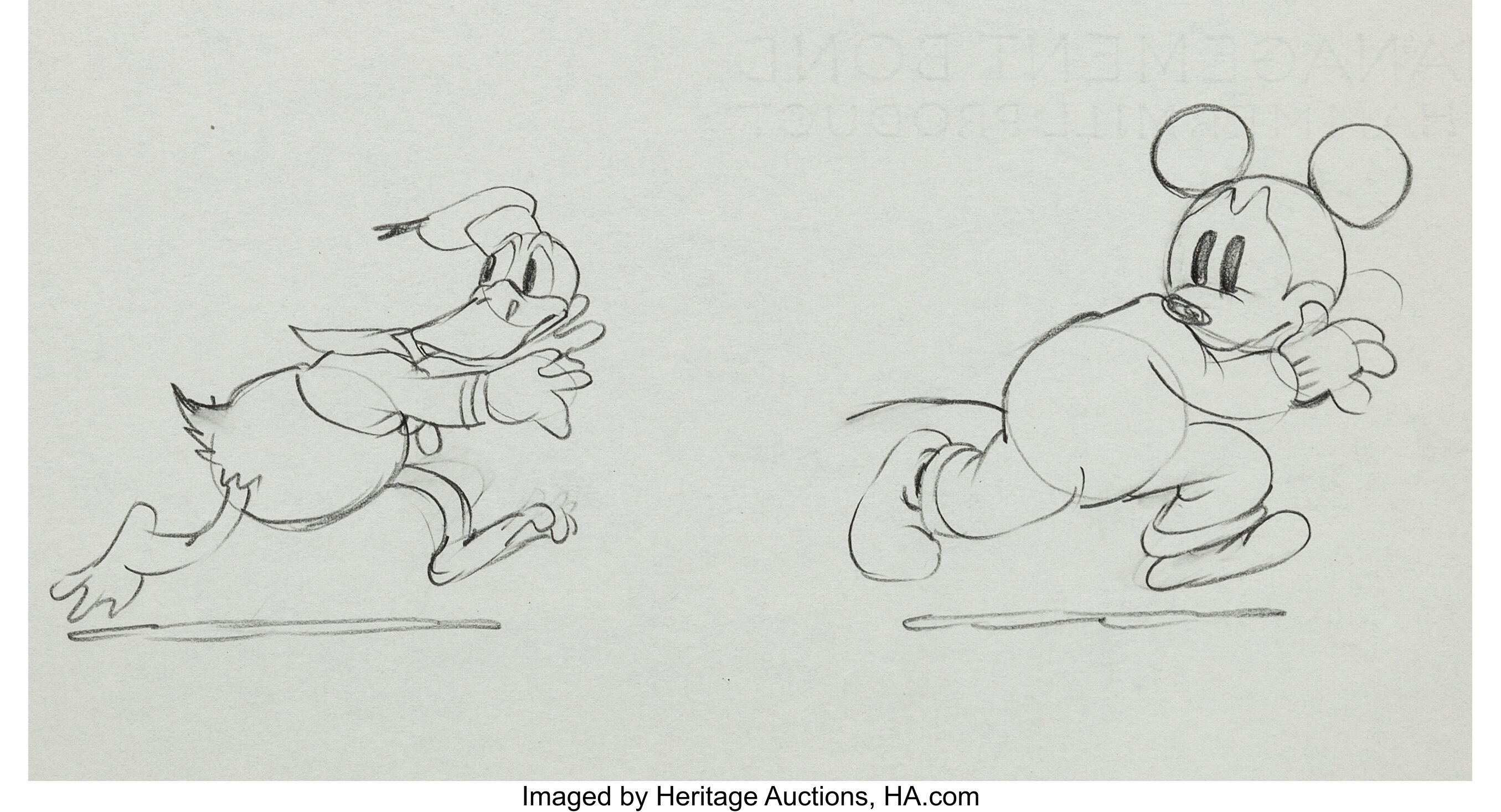 Mickey's Service Station Mickey Mouse and Donald Duck Production | Lot ...