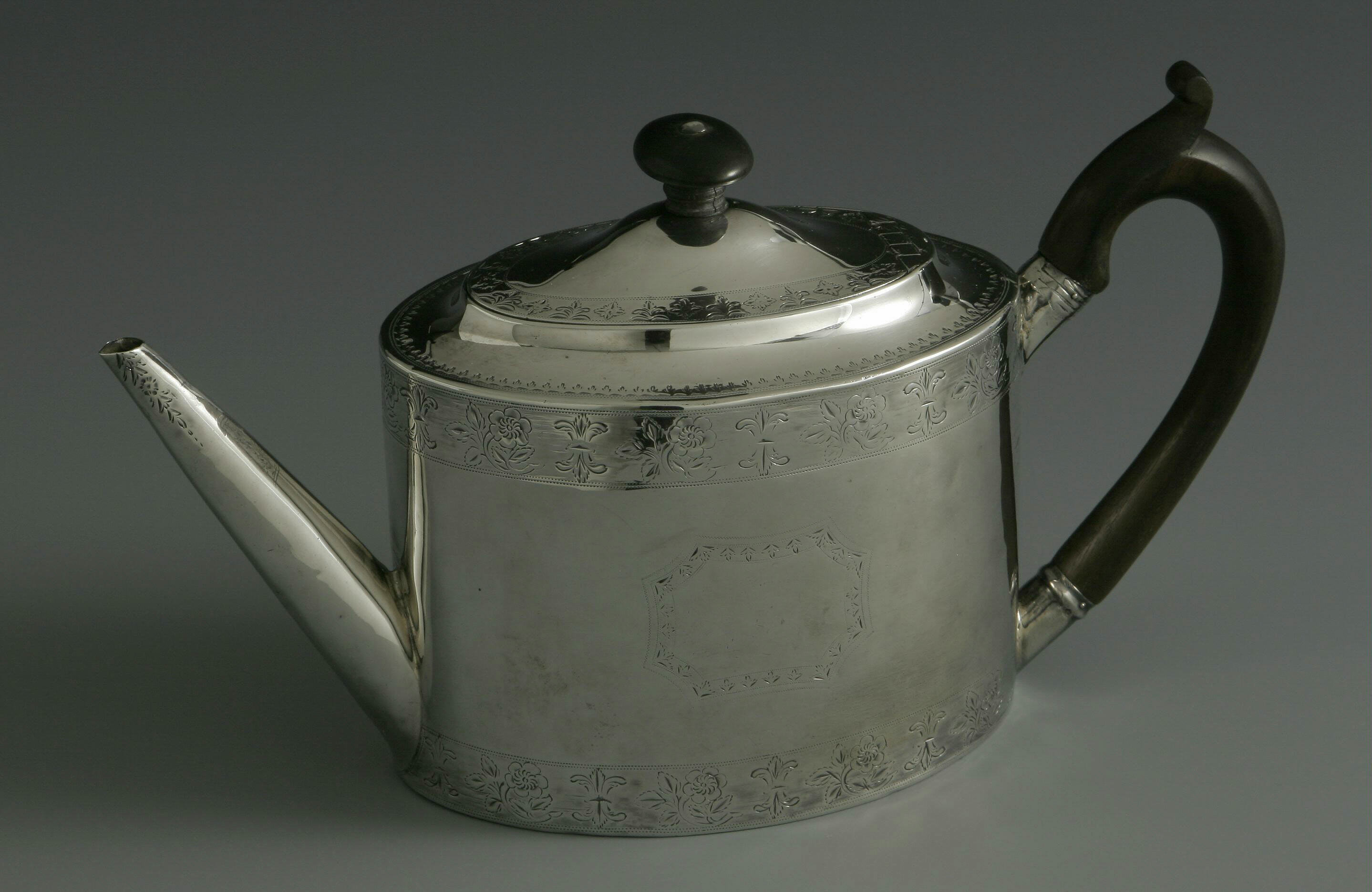 An English Silver Teapot. Henry Chawner, London, England, 1810. The ...