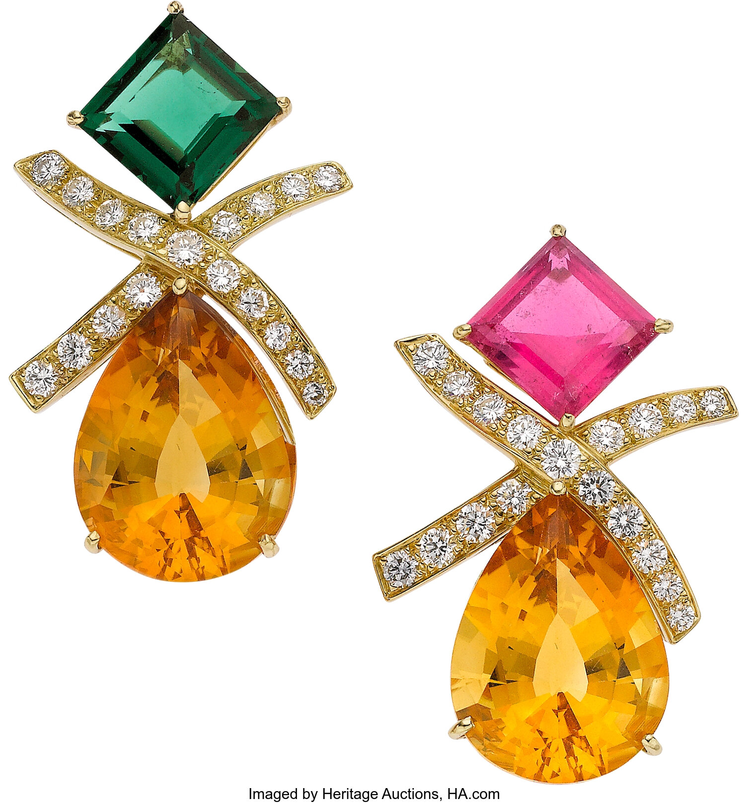 Paloma Picasso for Tiffany & Co. Diamond, Multi-Stone, Gold | Lot ...