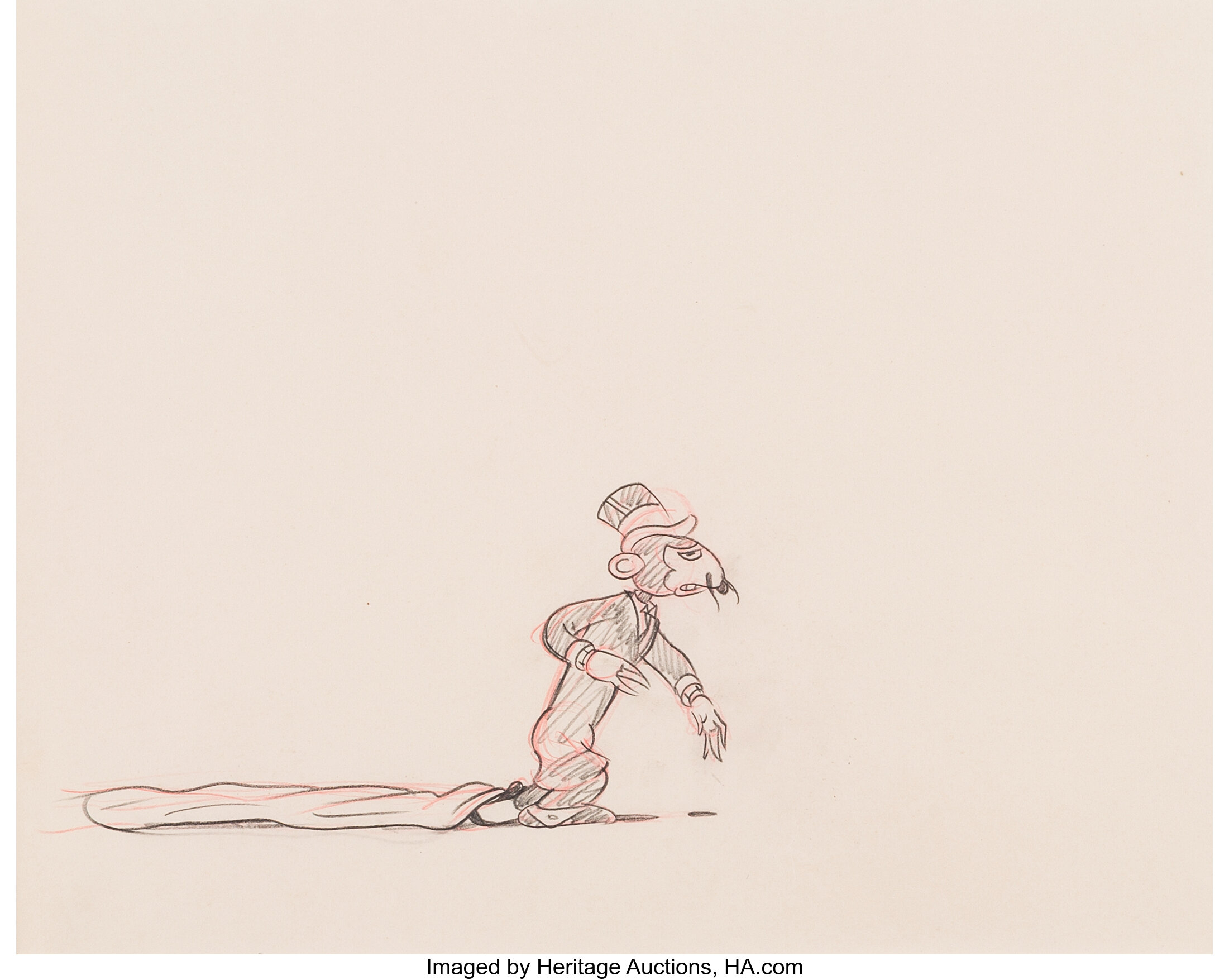 Town Hall Follies Production Drawing Animation Art (Walter Lantz | Lot ...