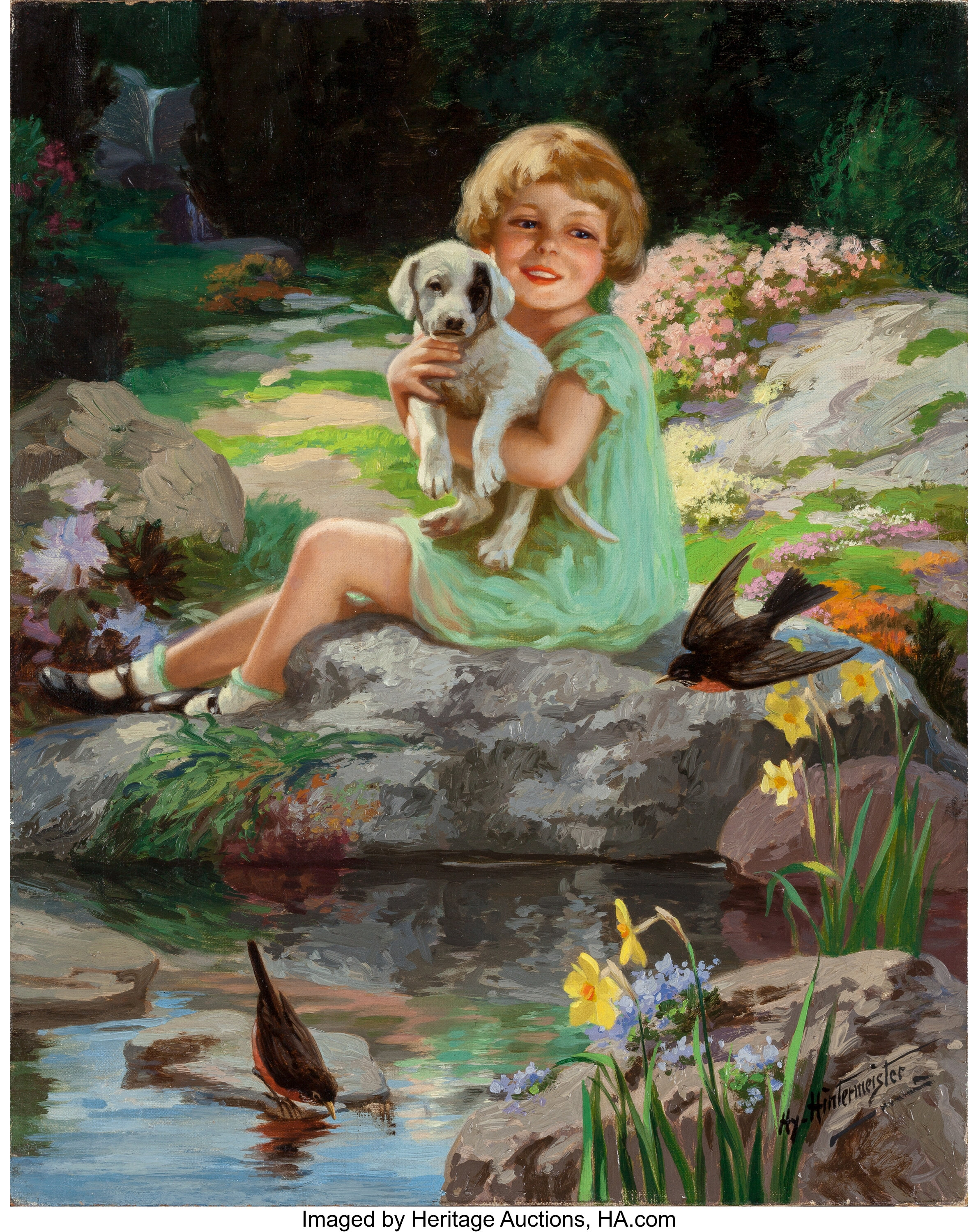HY (HENRY) HINTERMEISTER (American, 1897-1972). Springtime in | Lot ...