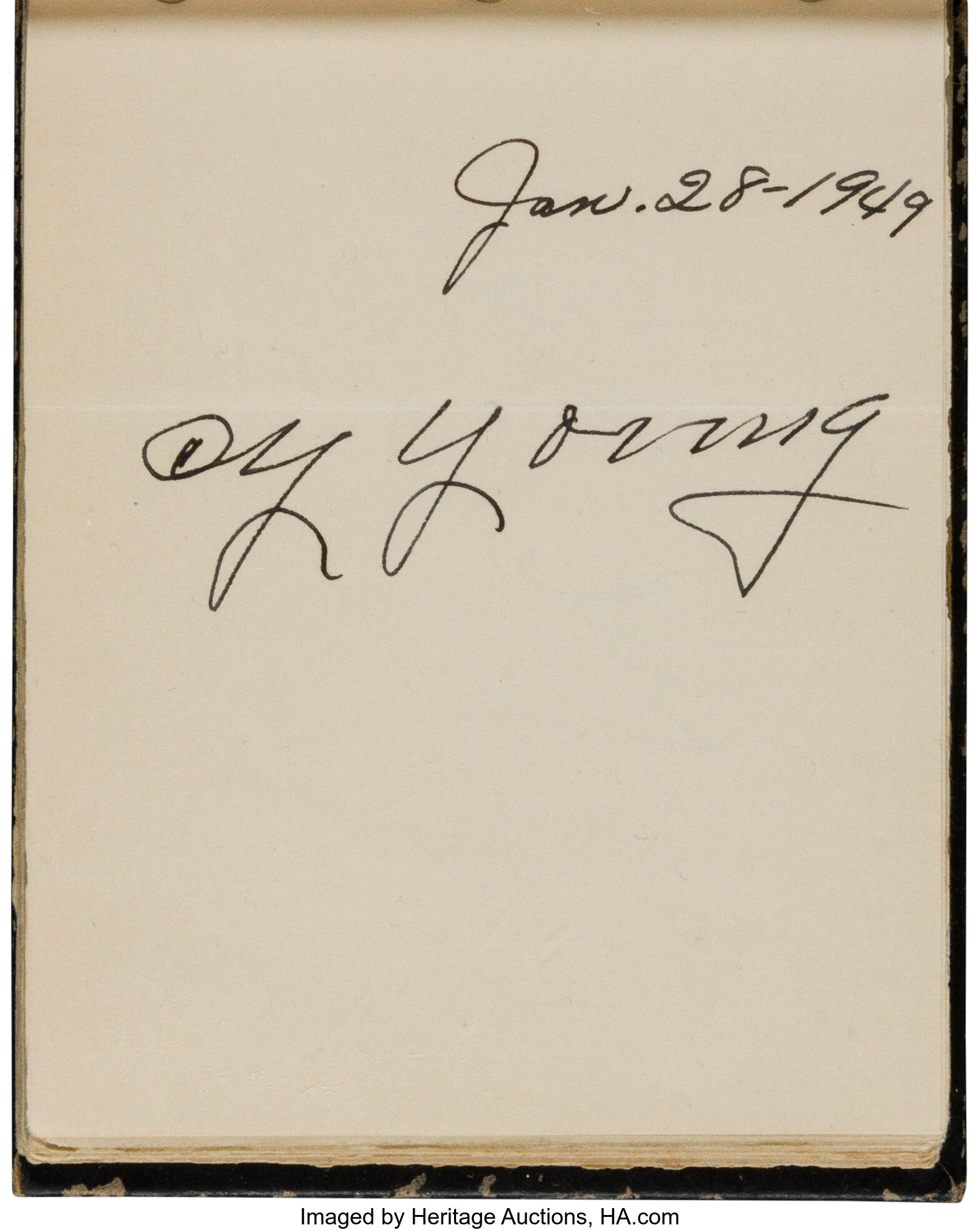 Late 1940's Baseball Stars and Commons Signed Autograph Album with ...