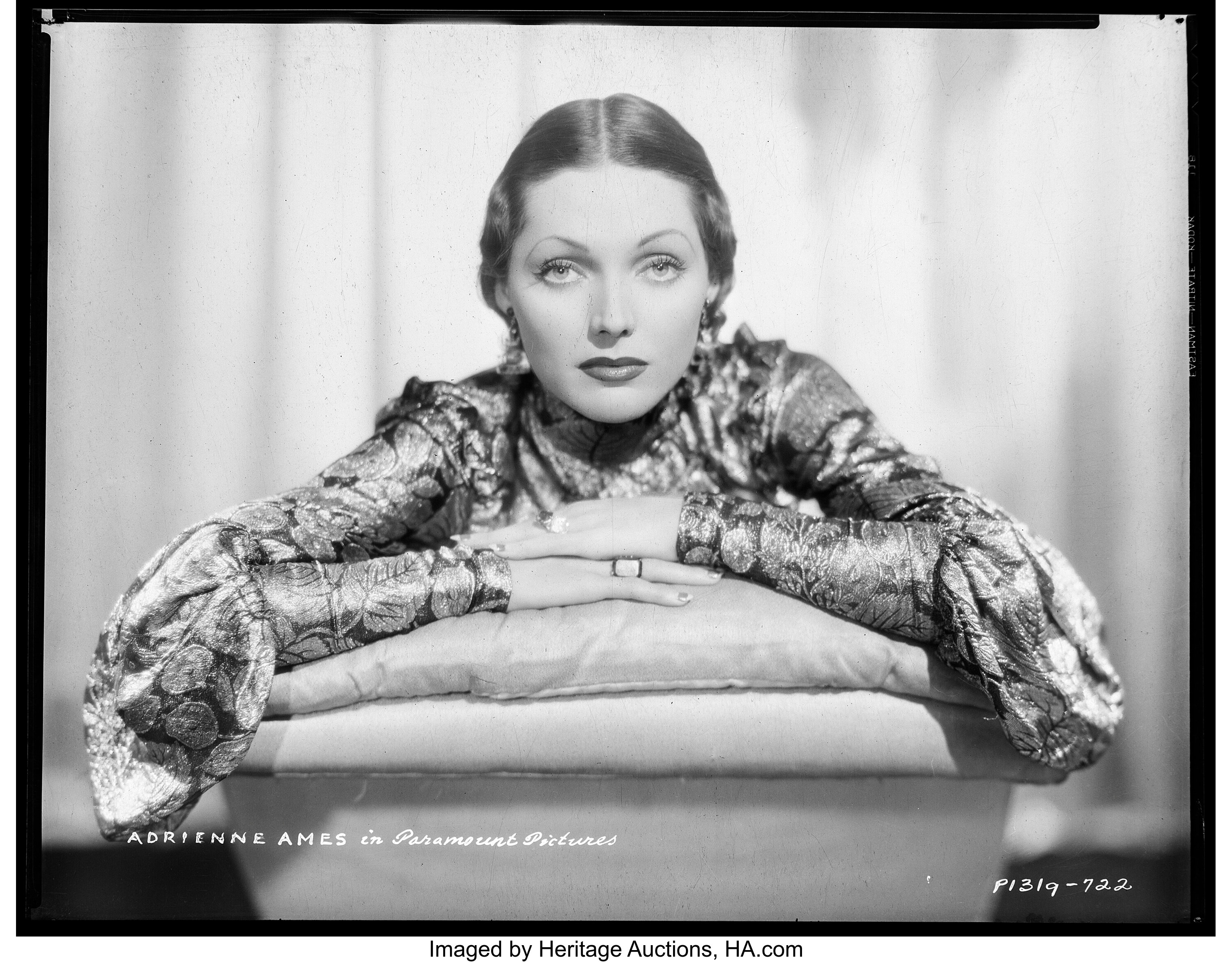 Adrienne Ames (Paramount, 1930s). Eastman Kodak Nitrate Negative | Lot ...