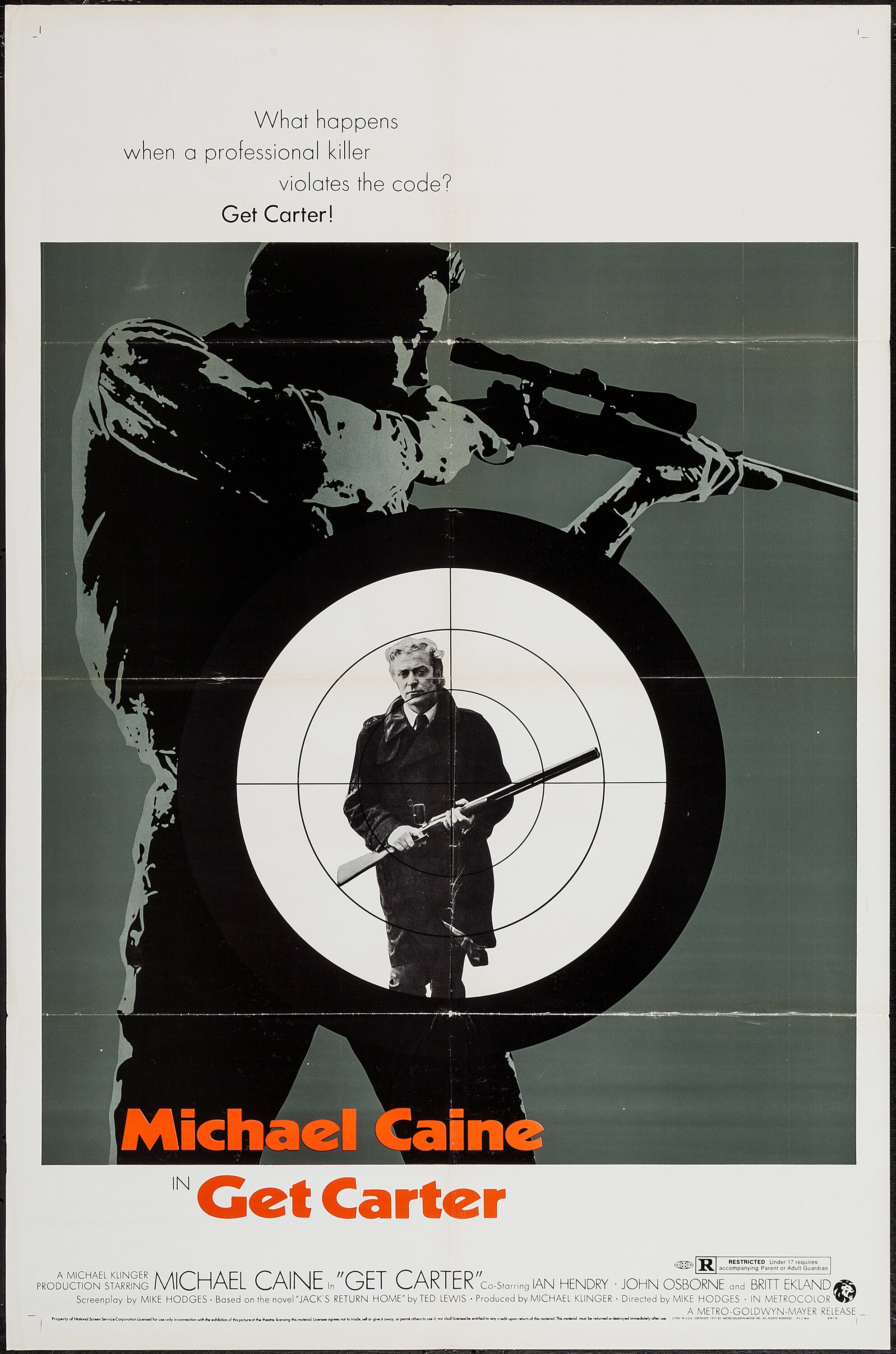 Get Carter (MGM, 1971). One Sheet (27" X 41"). Crime.. ... Movie | Lot ...