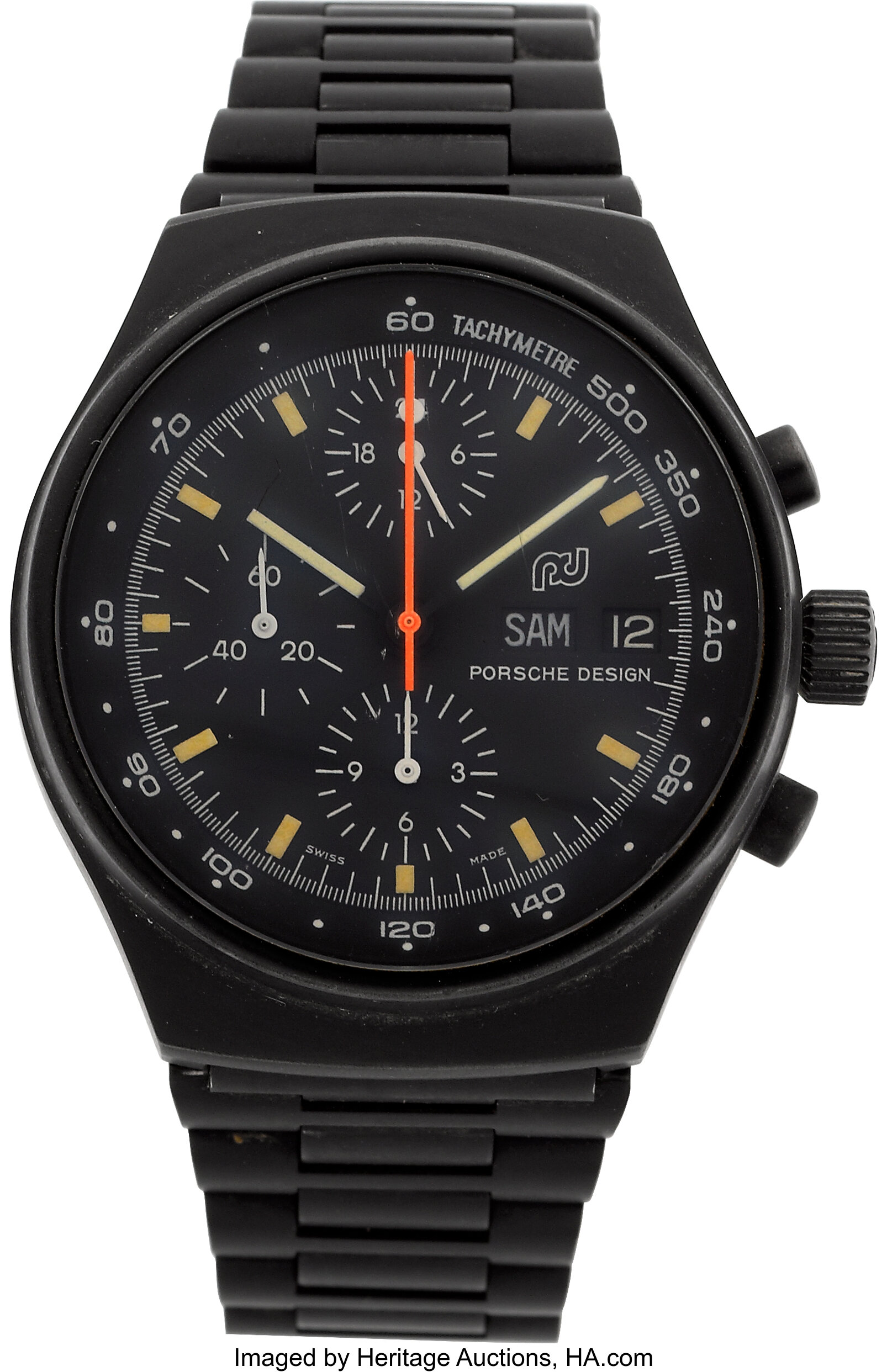 Porsche Design, Orfina Watch LTD, PVD Coated Steel Automatic | Lot ...