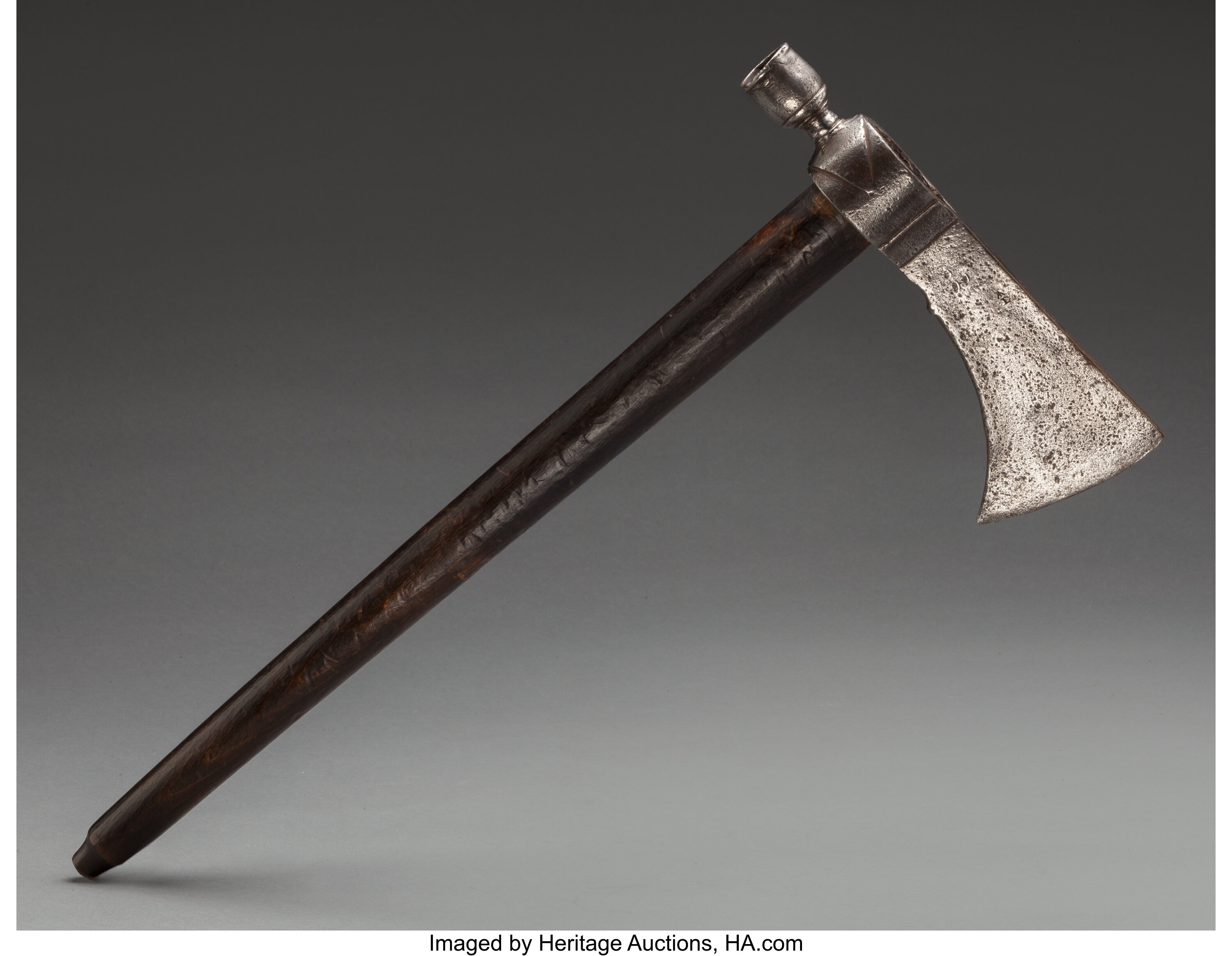AN EASTERN WOODLANDS PIPE TOMAHAWK. c. 1770... Paintings | Lot #71215 ...