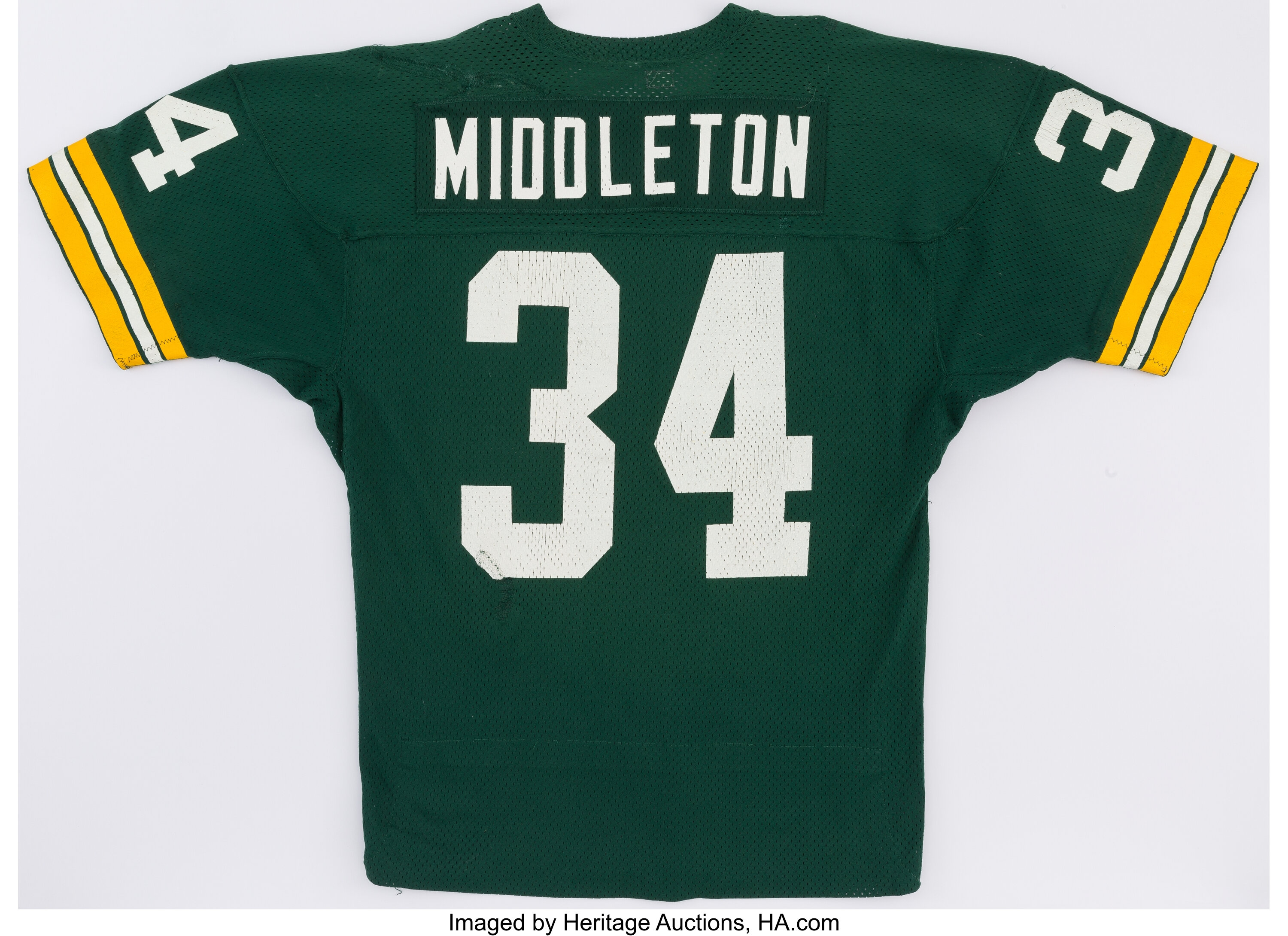 Circa 1978 Terdell Middleton Game Worn Green Bay Packers Jersey ...