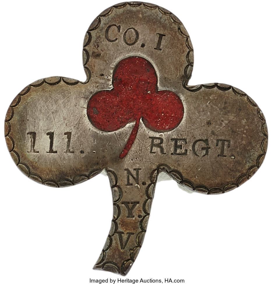Silver Second Corps, First Division Corp Badge With Engraved "Co. I ...