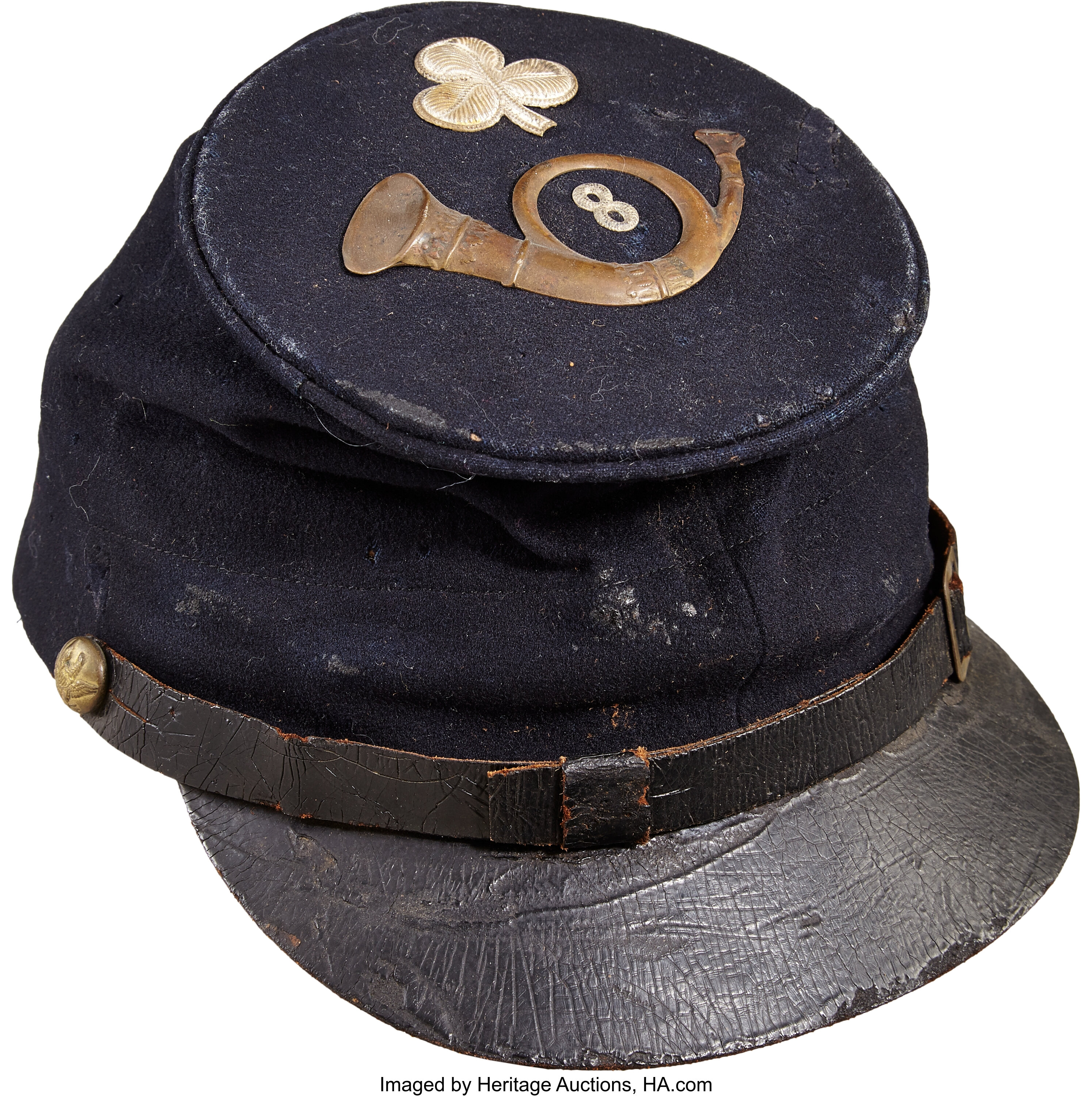 Outstanding 8th Ohio Volunteer Infantry Forage Cap with 2nd | Lot ...