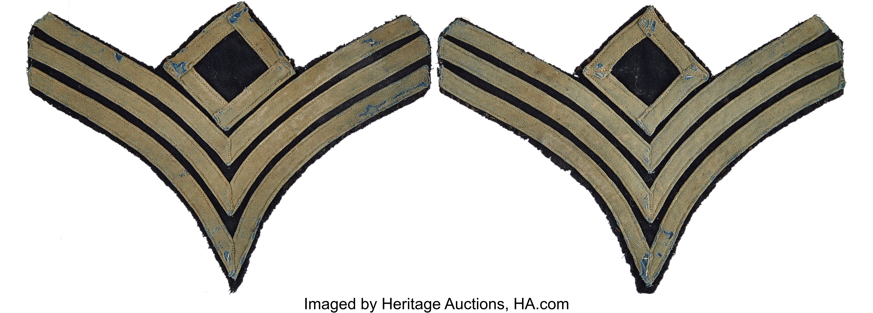 Civil War Infantry First Sergeant's Chevrons.... Military & | Lot ...