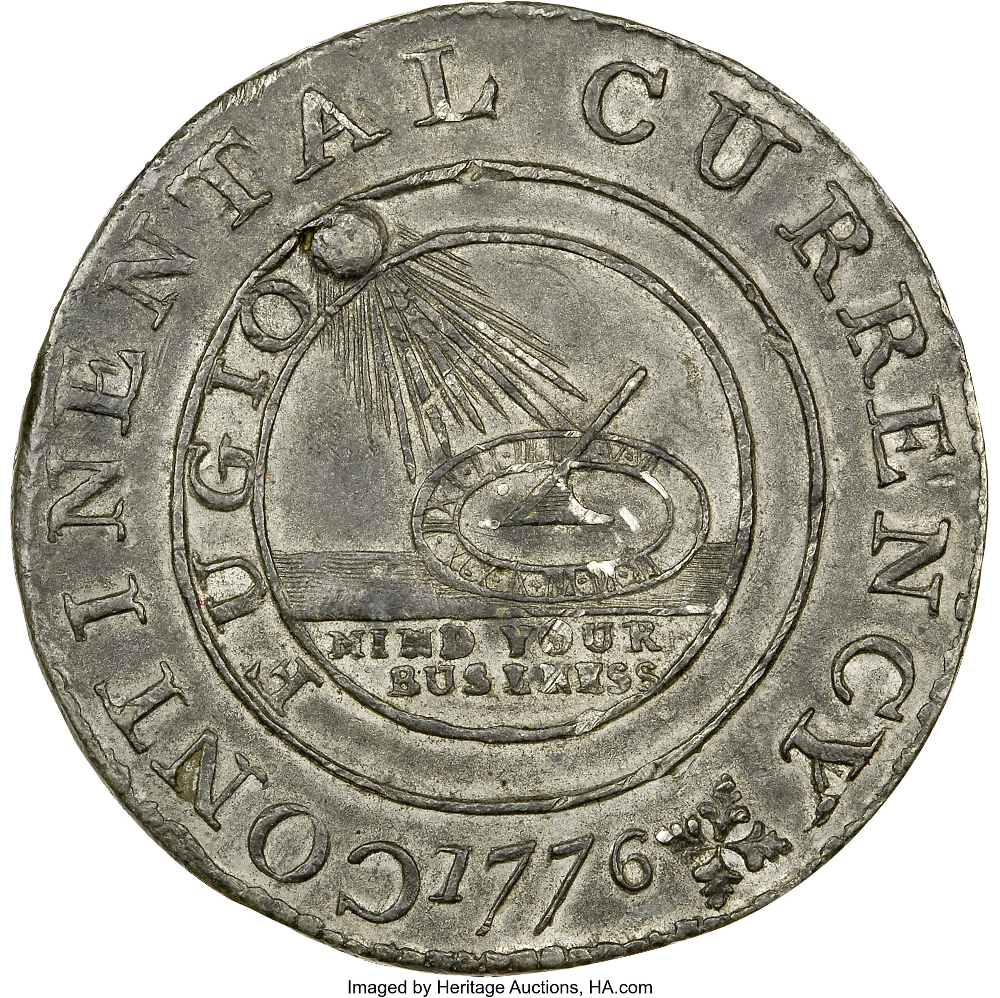 1776 $1 Continental Dollar, CURRENCY, Ornament, Pewter, Newman 5-D ...
