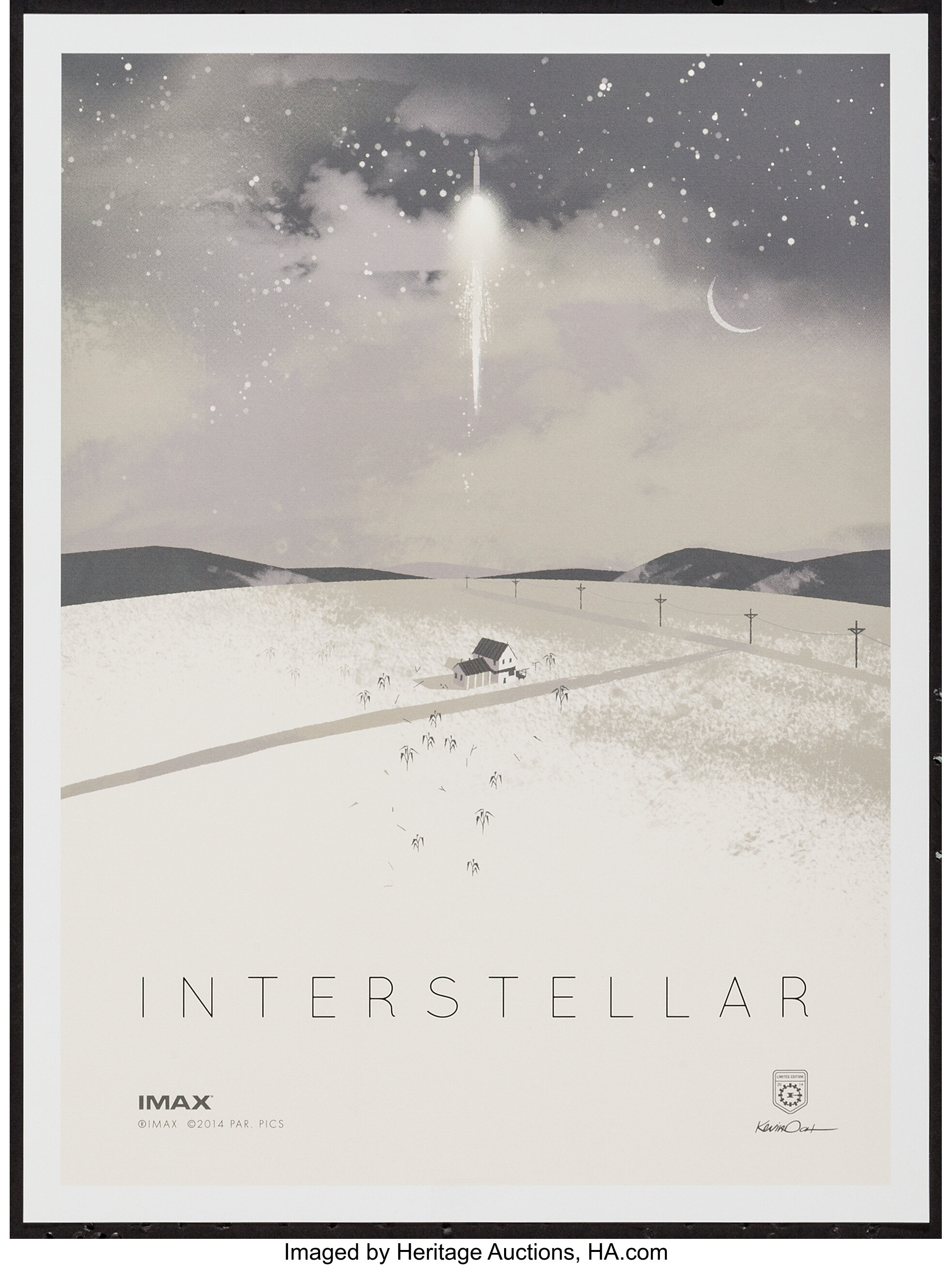 Interstellar (Paramount, 2014). IMAX Exclusive Poster (12" X 16 ...