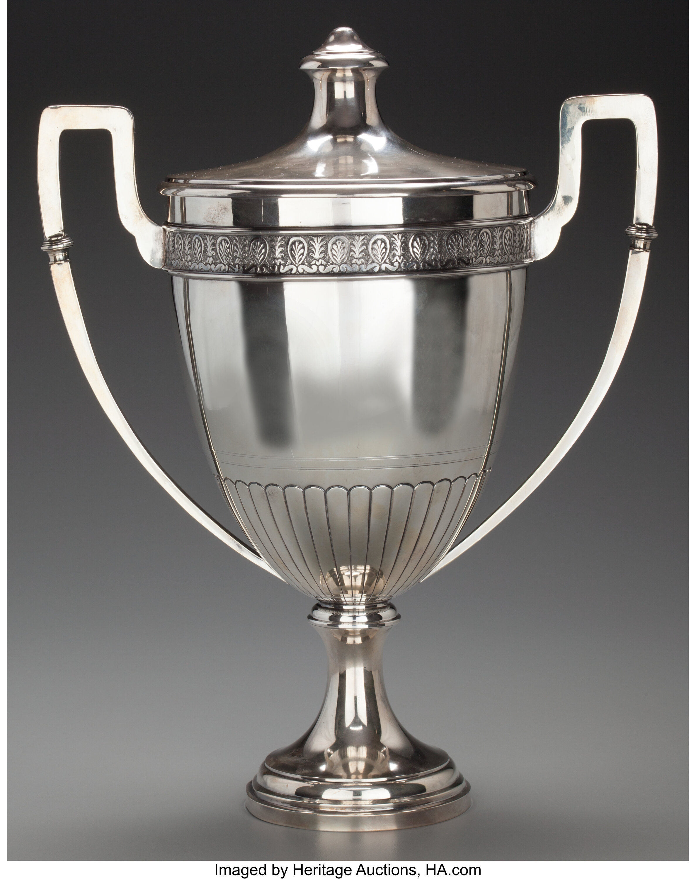 A FRENCH SILVER COVERED TROPHY CUP, circa 1910. Marks: PALAIS | Lot ...