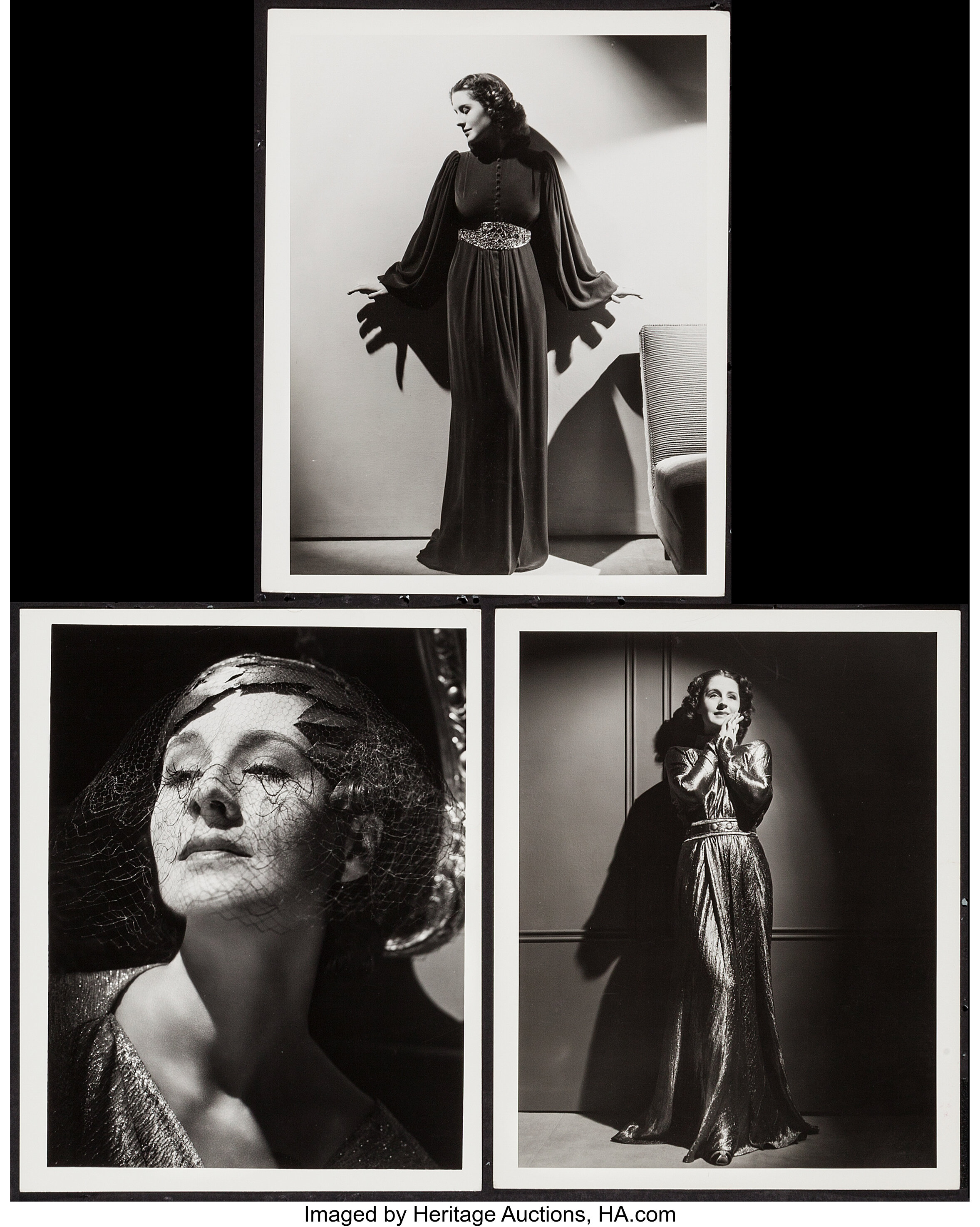 Norma Shearer by George Hurrell (MGM, 1930s). Portrait Photos (3) | Lot ...