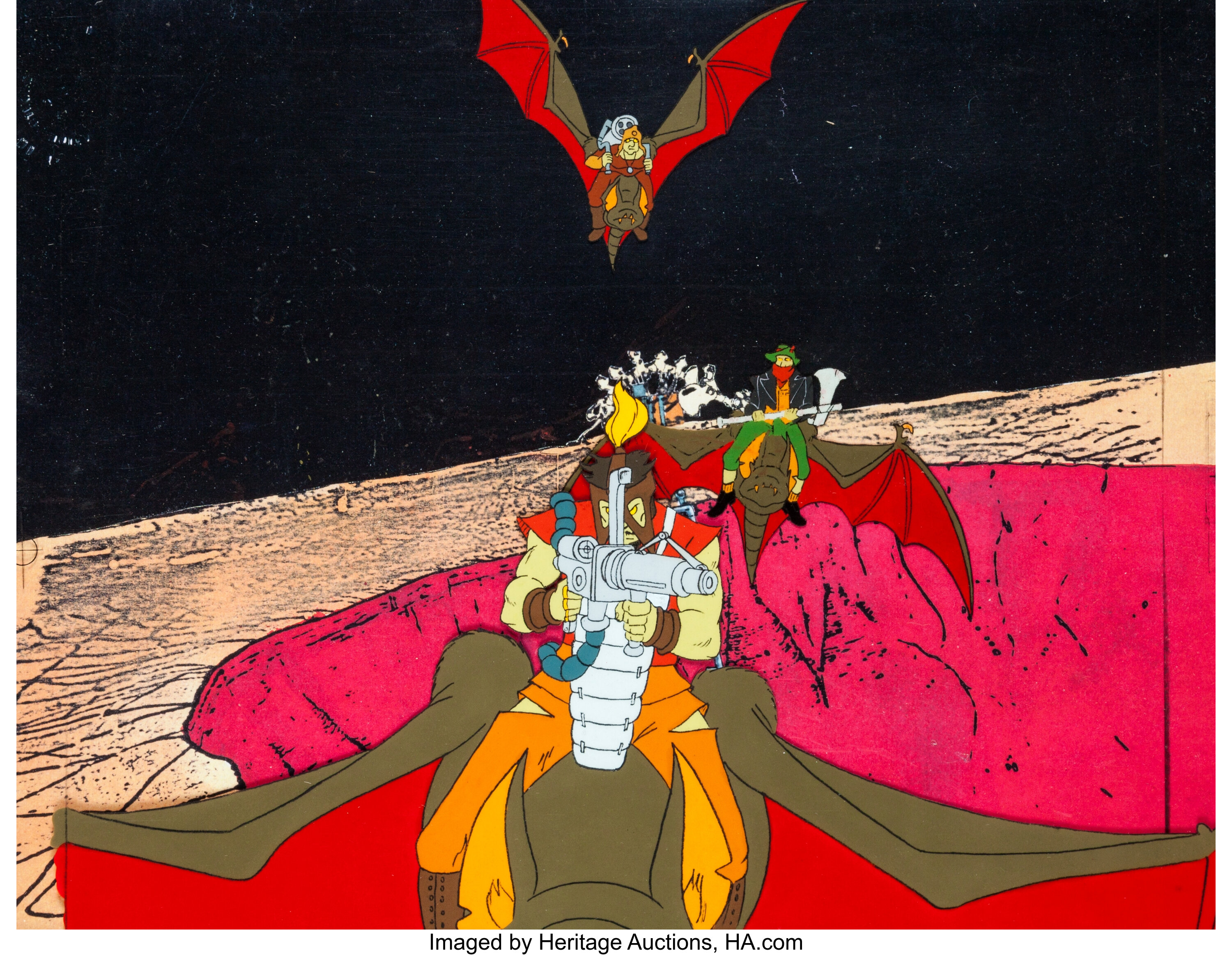 Heavy Metal Mutant Barbarians Production Cel Setup (Columbia, | Lot ...