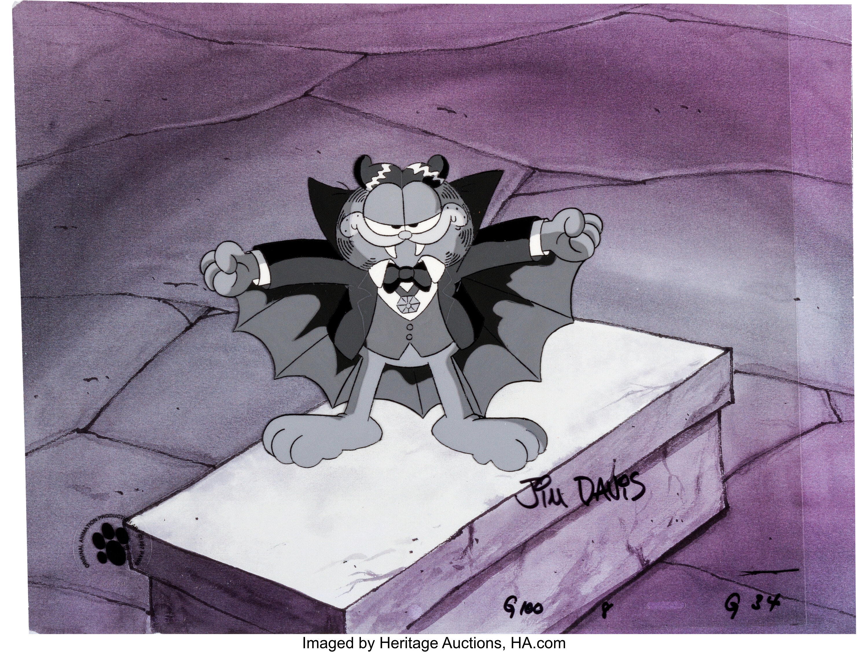 Garfield and Friends Garfield as Count Lasagna Production Cel (Film ...
