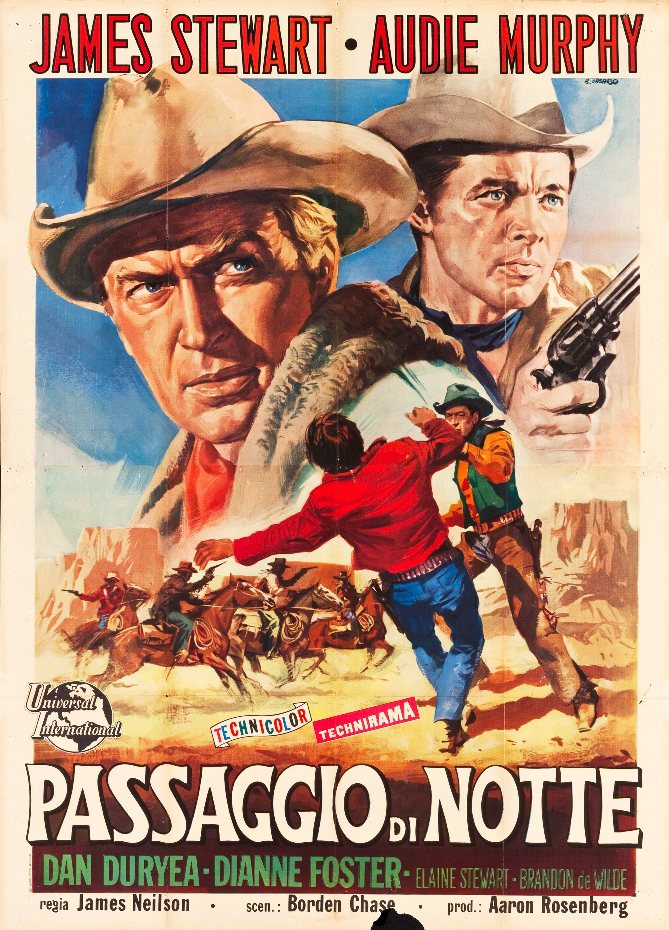 Night Passage (Universal International, 1957). Italian 4 - Foglio | Lot ...