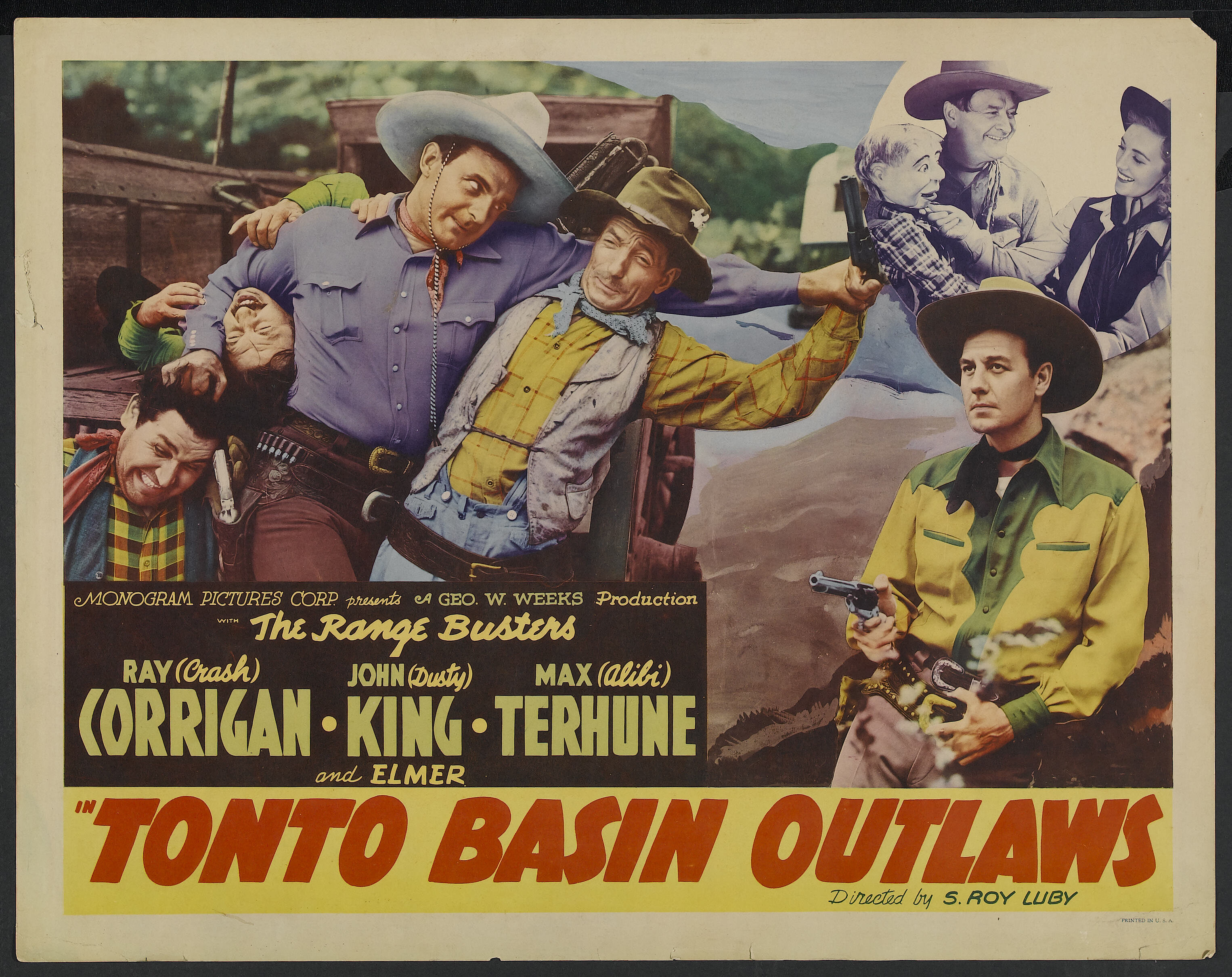 Tonto Basin Outlaws (Monogram, 1941). Half Sheet (22" X 28") Style ...