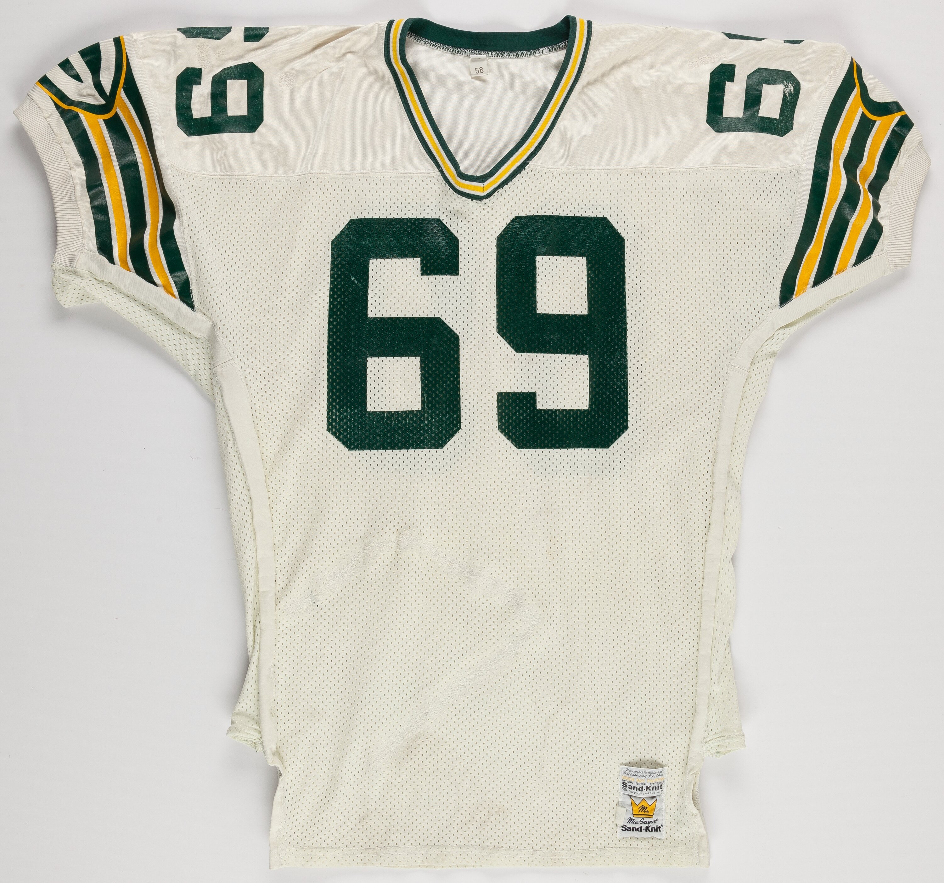 1987 Bill Cherry Game Worn Green Bay Packers Jersey.... Football | Lot ...